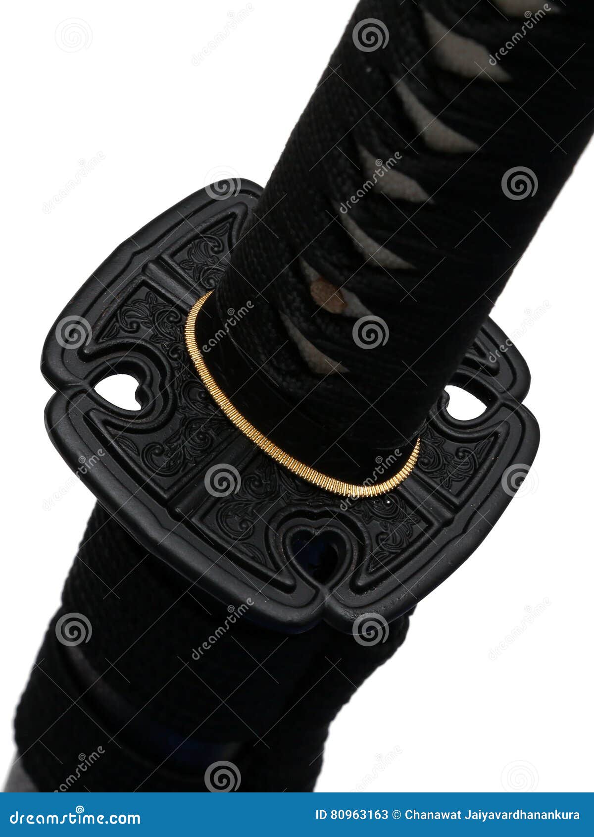 Tsuba : Hand Guard of Japanese Sword Stock Image - Image of sport ...