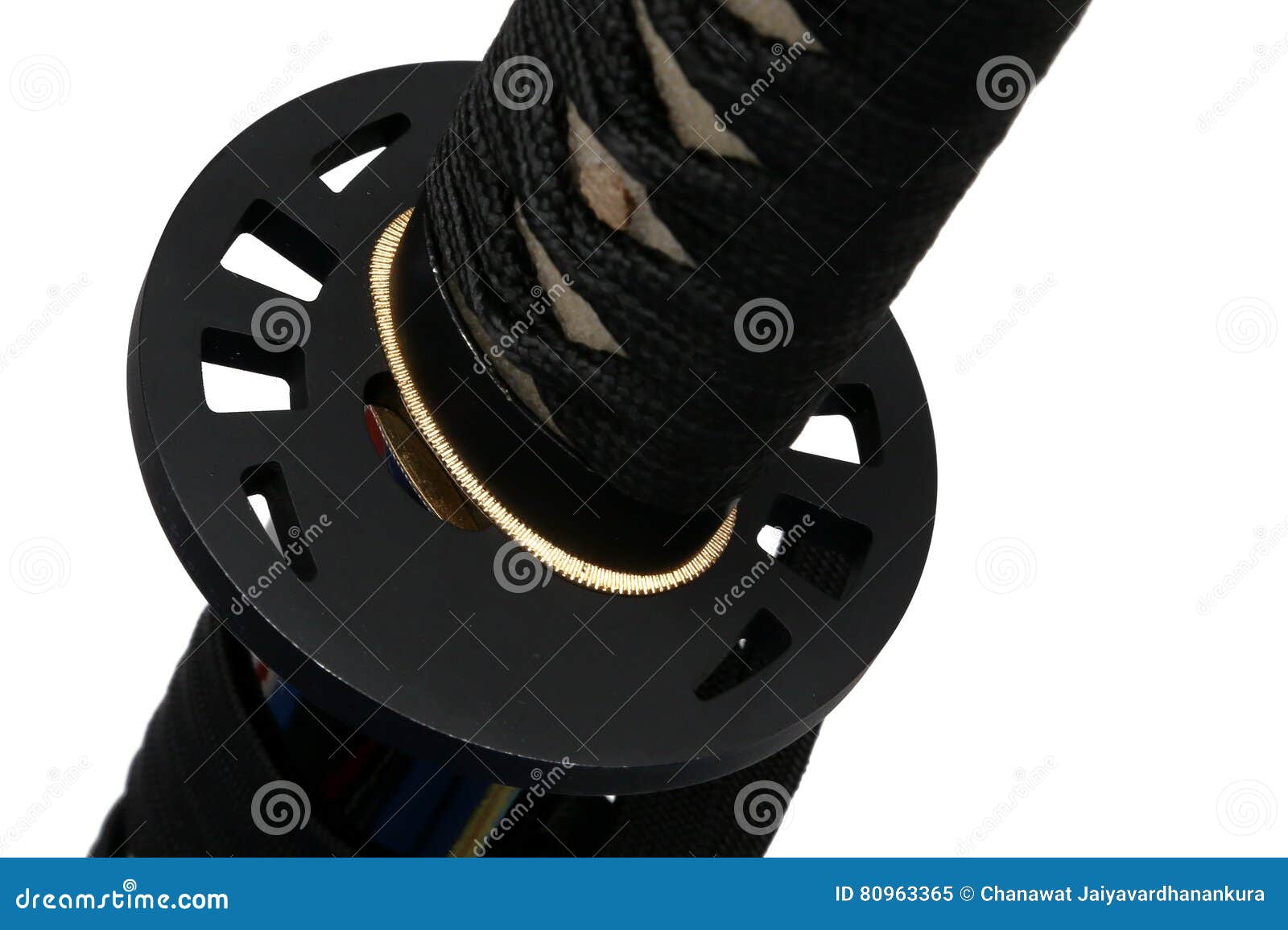 Tsuba : Hand Guard of Japanese Sword Stock Image - Image of bushido ...