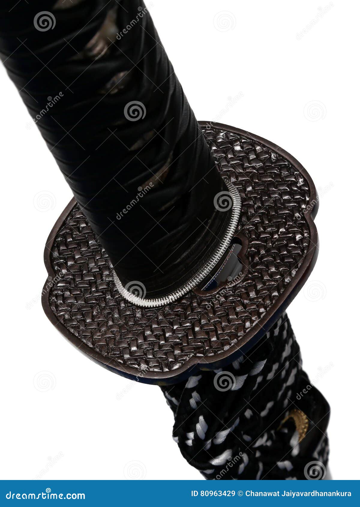 Tsuba : Hand Guard of Japanese Sword Stock Image - Image of edge ...