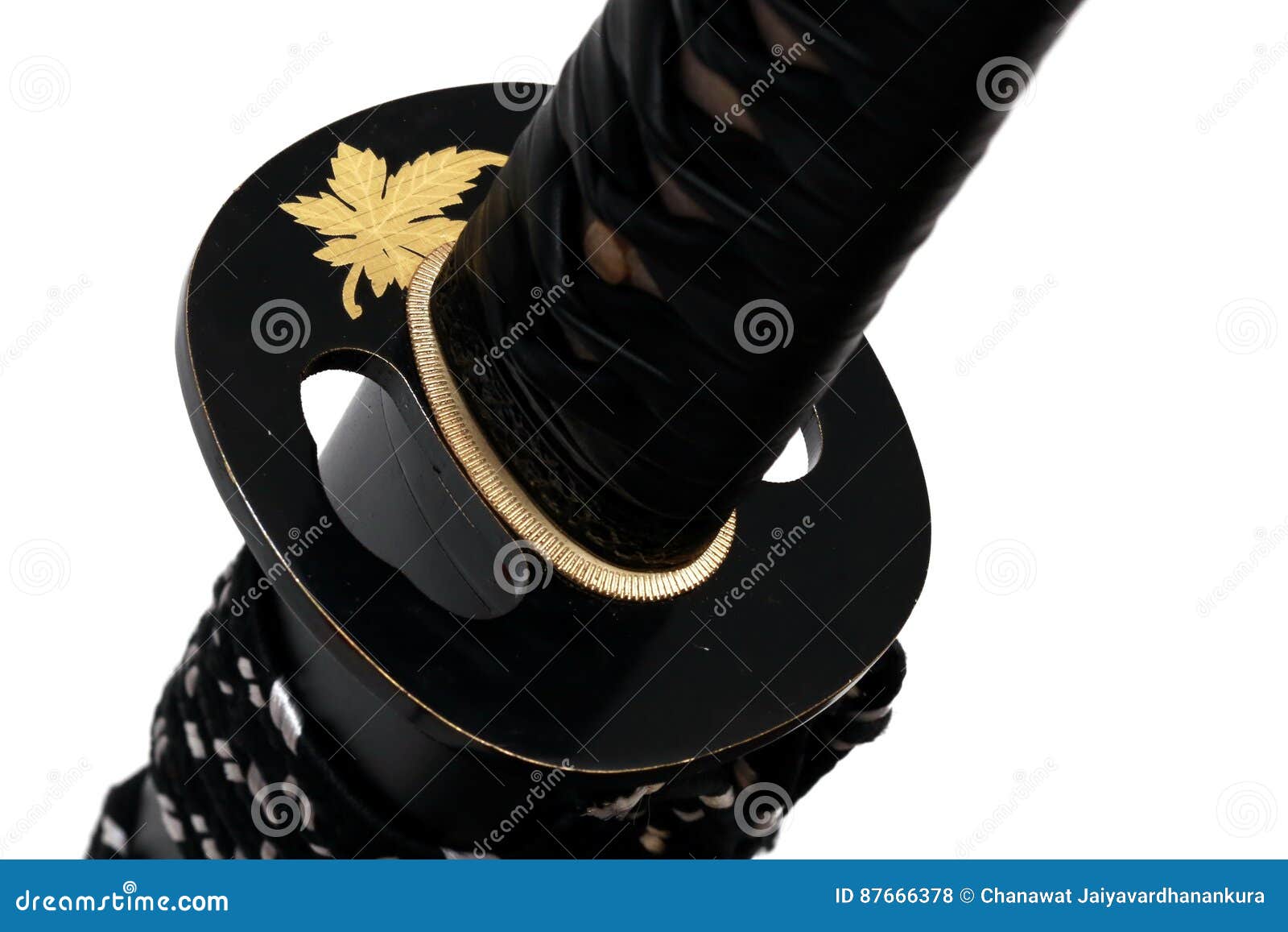 Tsuba : Hand Guard of Japanese Sword Stock Photo - Image of sharp ...