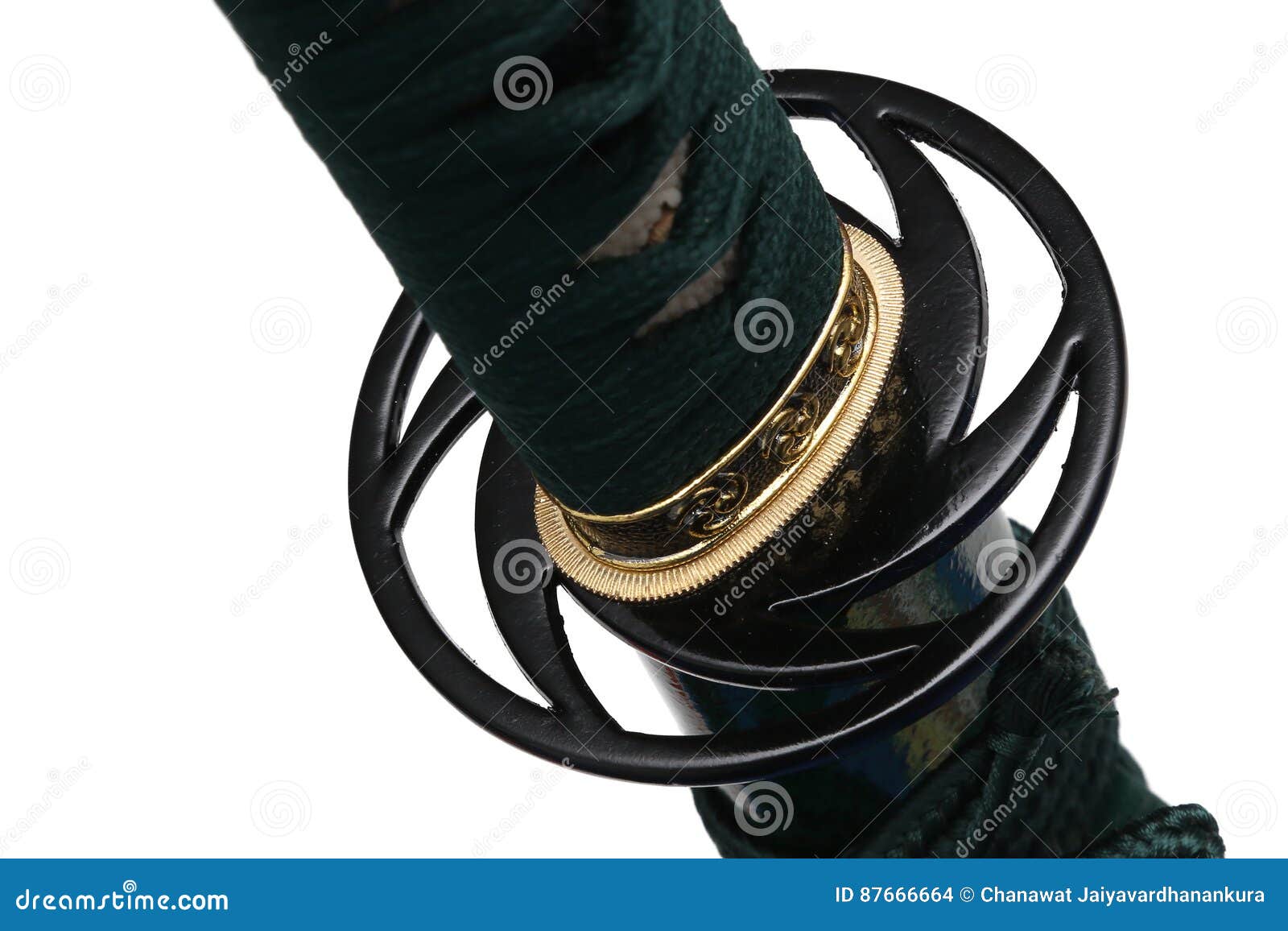 Tsuba : Hand Guard of Japanese Sword Stock Photo - Image of katana ...