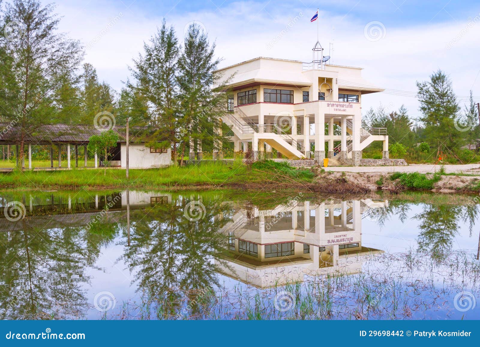 Tsunami Evacuation Building Stock Photo - Image of destination ...