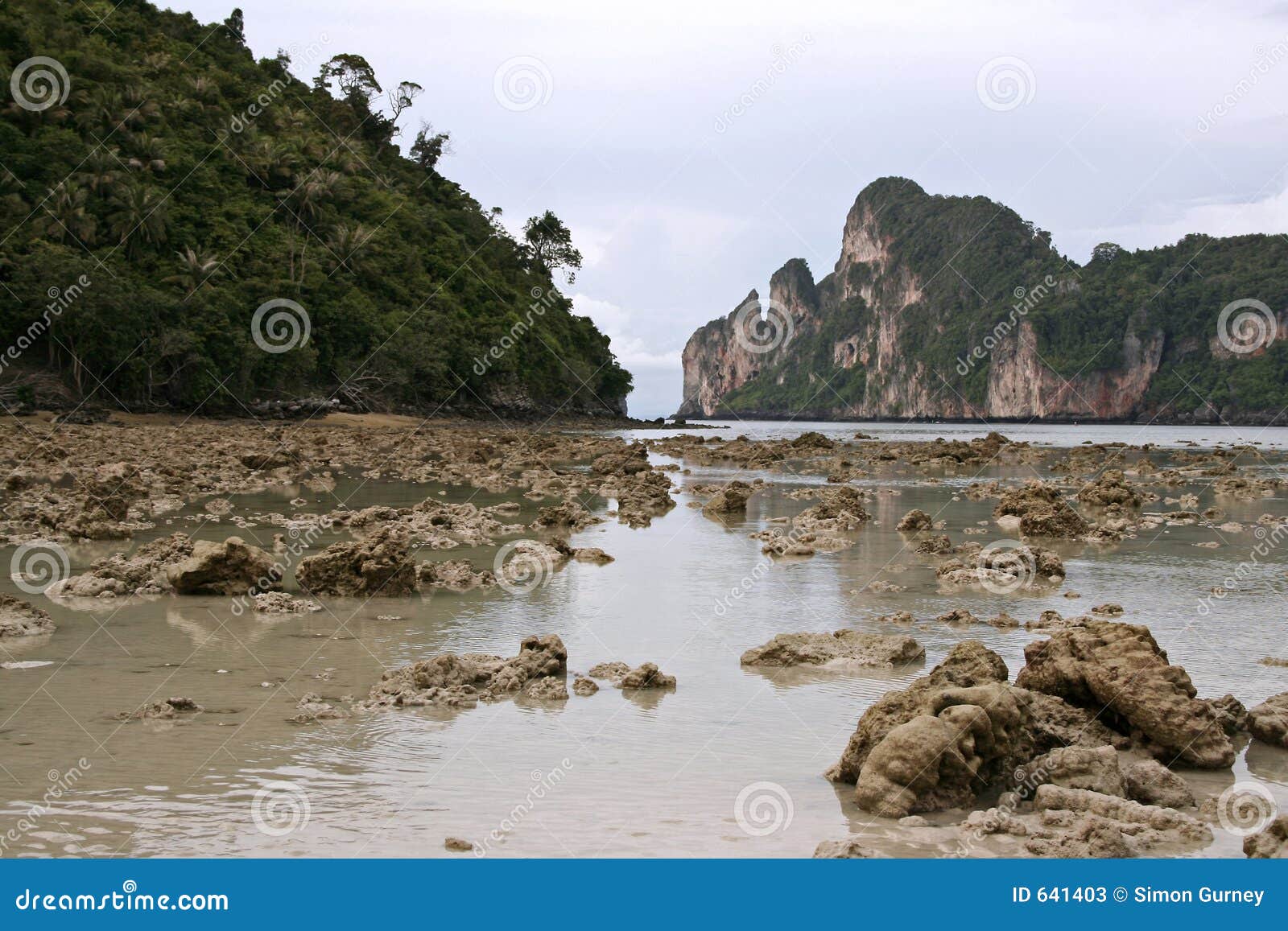 Tsunami rocks koh pi pi stock image. Image of asian, holiday - 641403