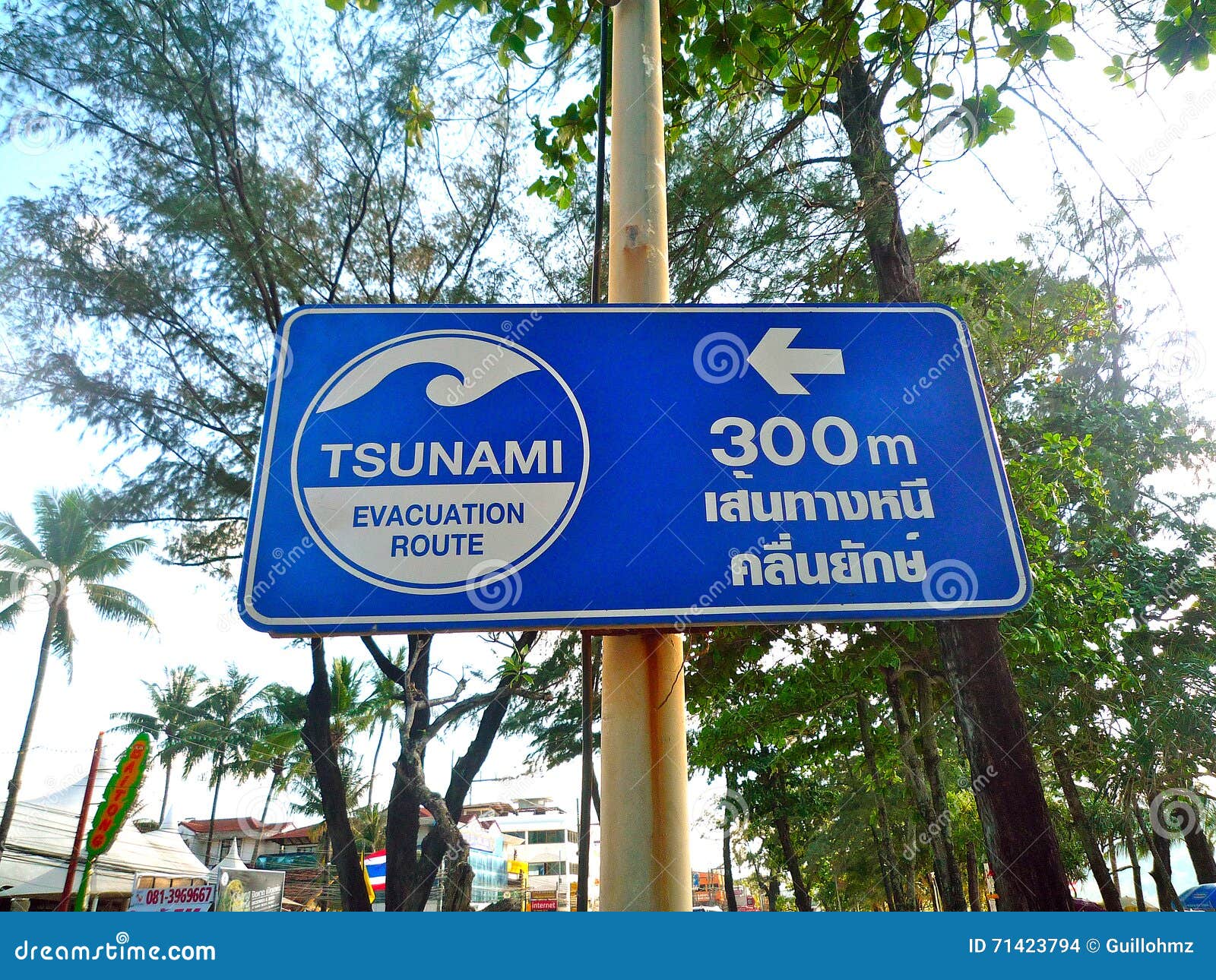 Tsunami Sign. Royalty-Free Stock Photo | CartoonDealer.com #83092365