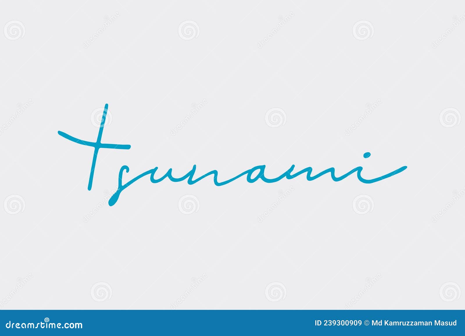 Tsunami Typography Text Vector Design on White Background. Tsunami Text ...