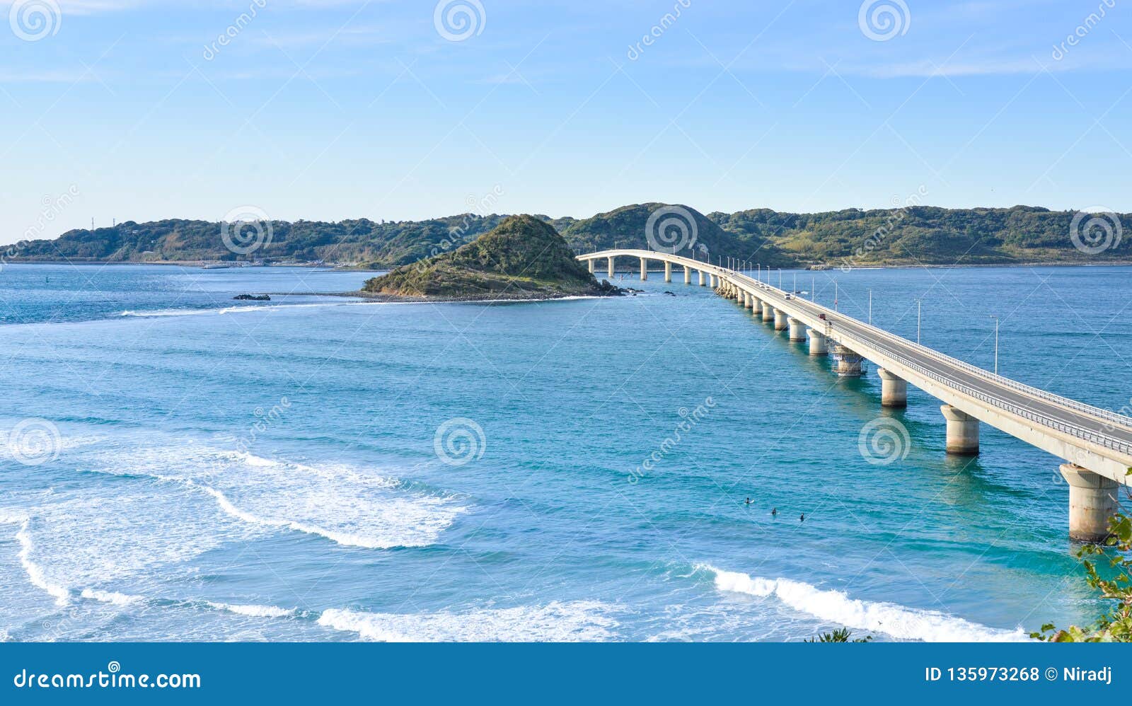 Tsunoshima Bridge, Shimonoseki, Japan Stock Photo - Image of cloud ...