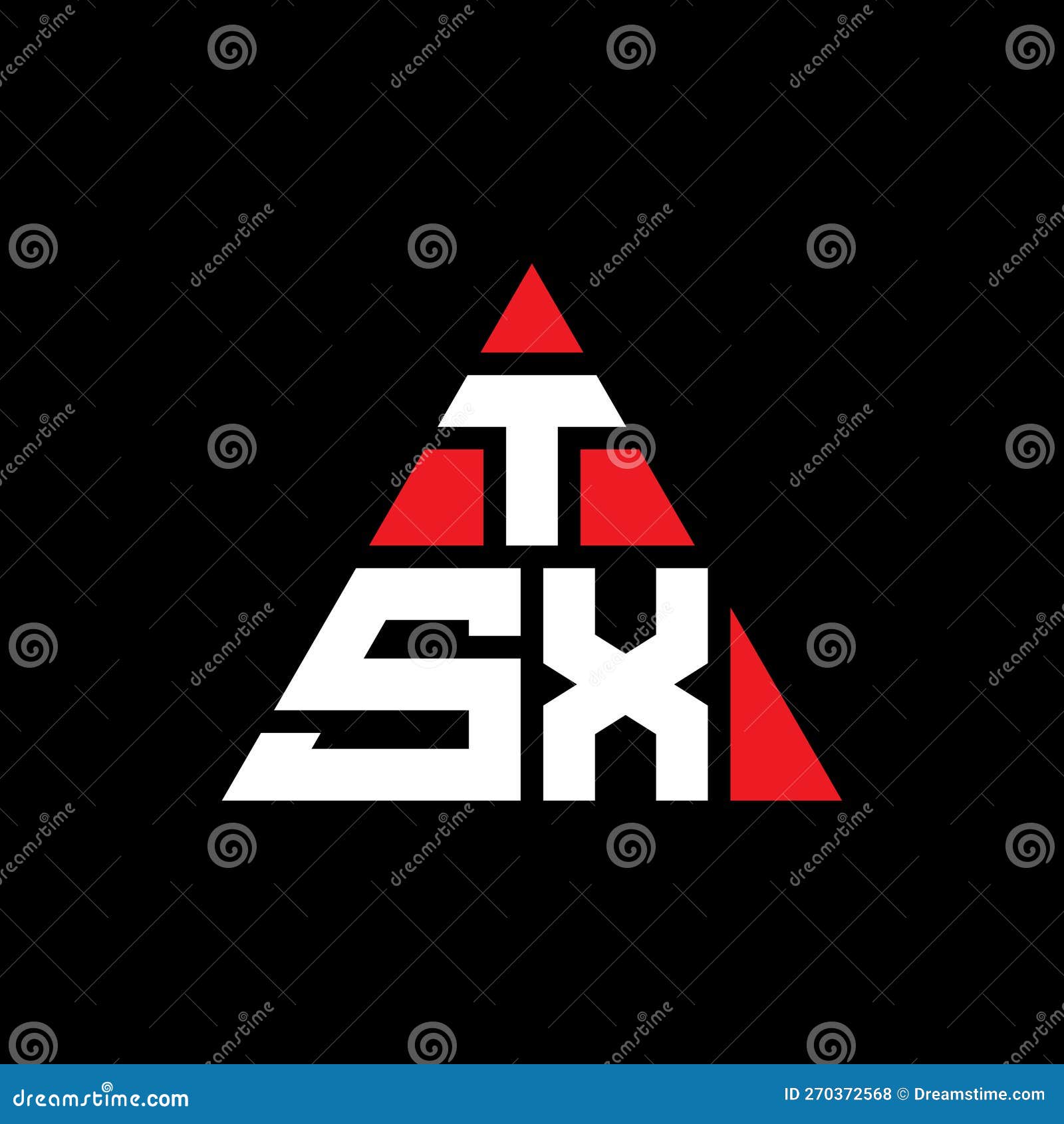 TSX Triangle Letter Logo Design with Triangle Shape. TSX Triangle Logo ...