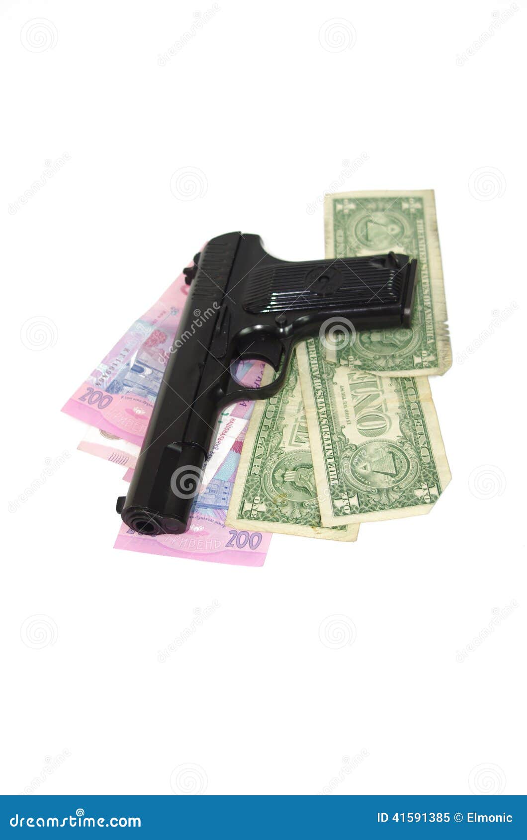 TT 1953 gun and money stock image. Image of people, money - 41591385