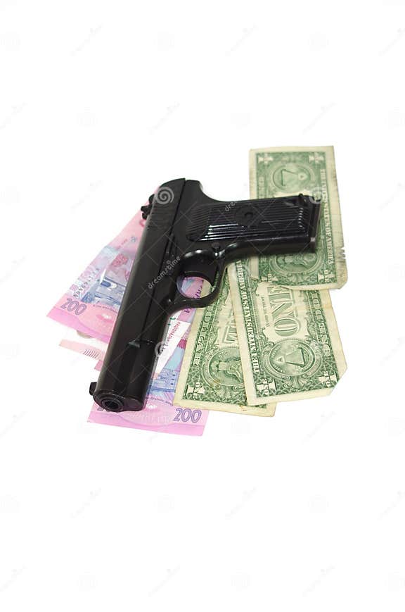 TT 1953 gun and money stock image. Image of people, money - 41591385