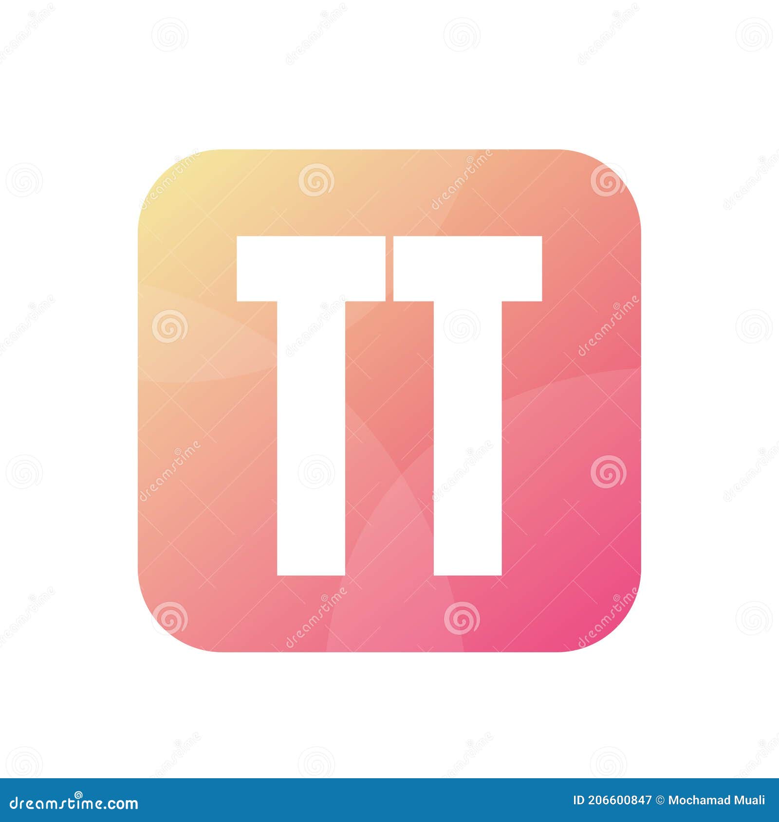 TT Letter Logo Design with Simple Style Stock Vector - Illustration of ...