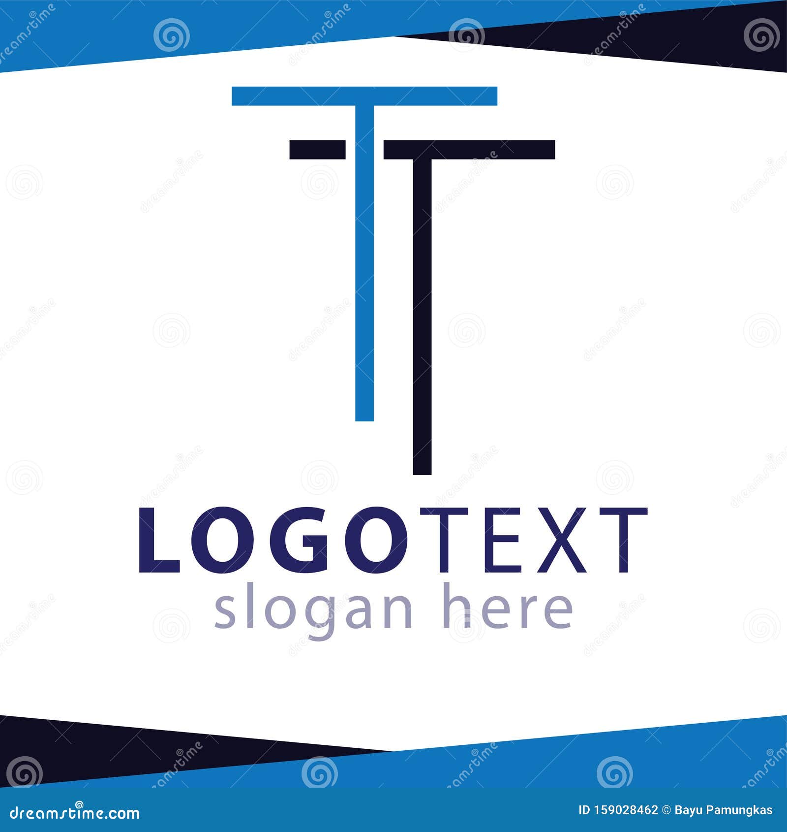 Tt-line-Logo vektor abbildung. Illustration von initiale - 159028462