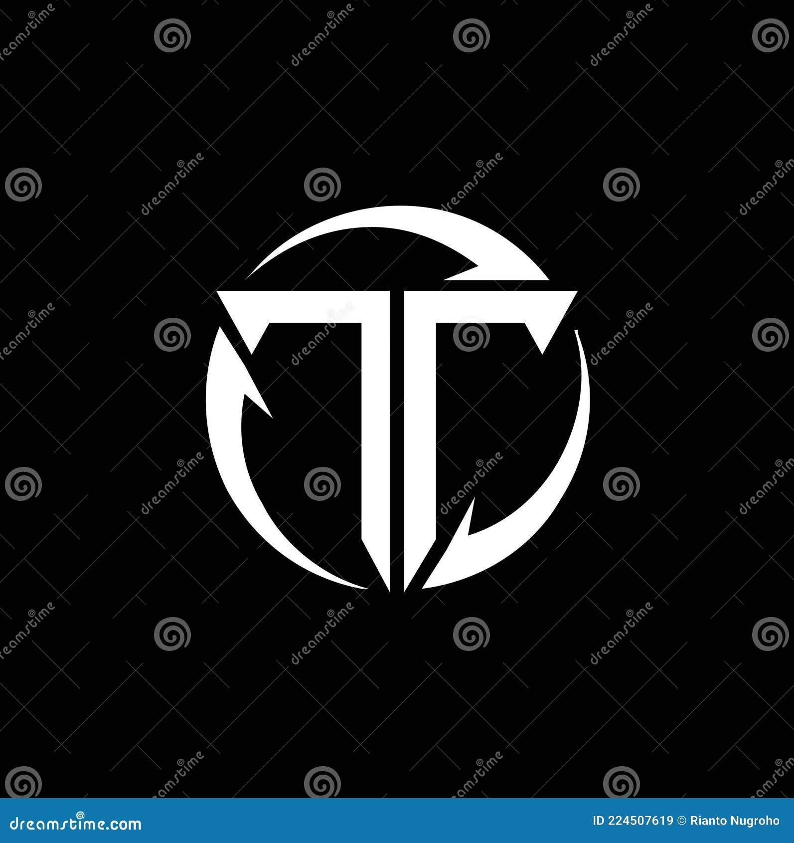 TT Logo Monogram Design Template Stock Vector - Illustration of ...