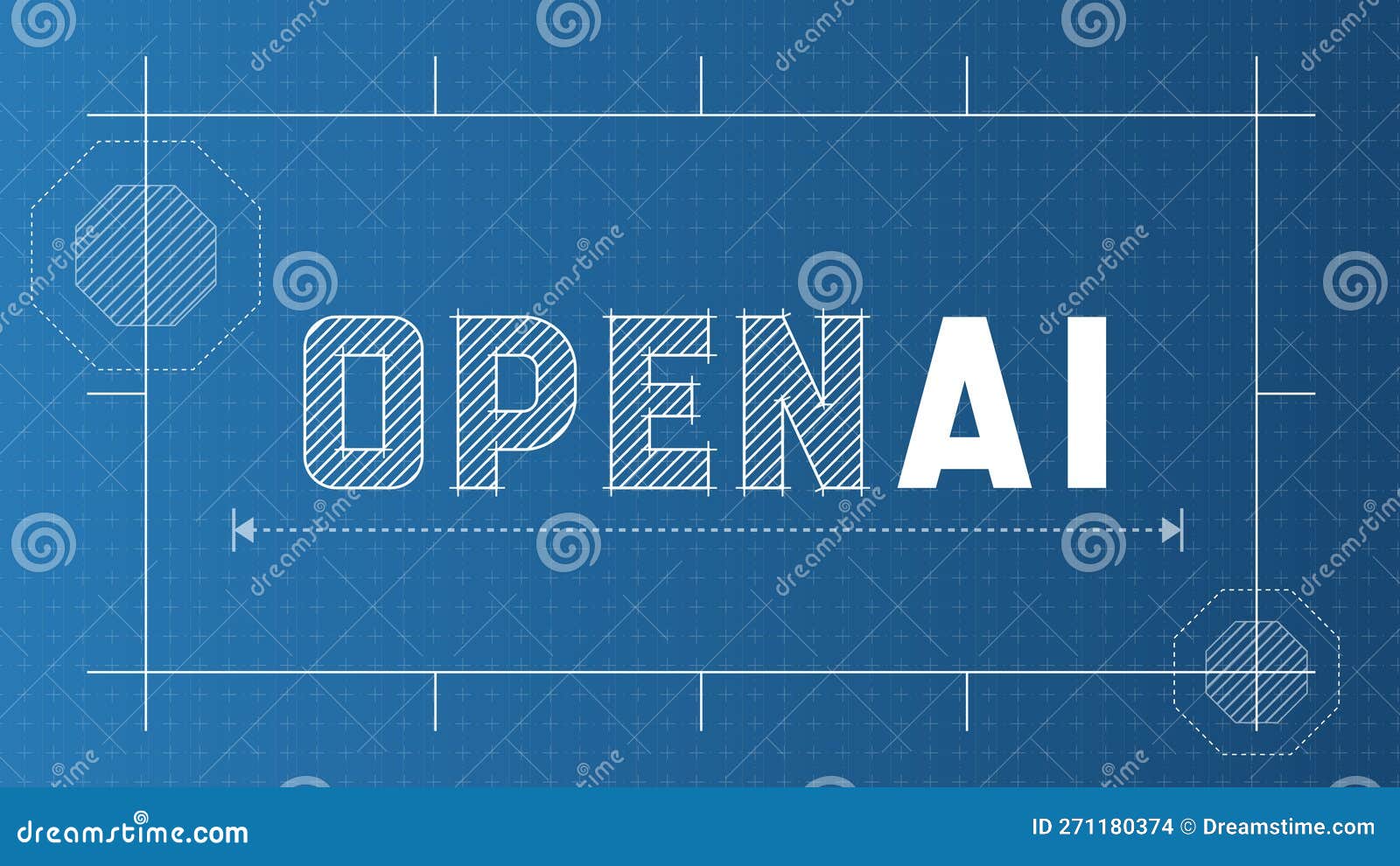 OpenAI Banner Background. Blueprint Style Typography for AI Technology ... OpenAI Banner Background. Blueprint Style Typography for AI Technology ...