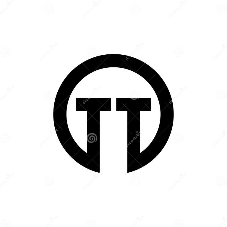 TT Typography Vector Monogram Illustration Stock Illustration ...