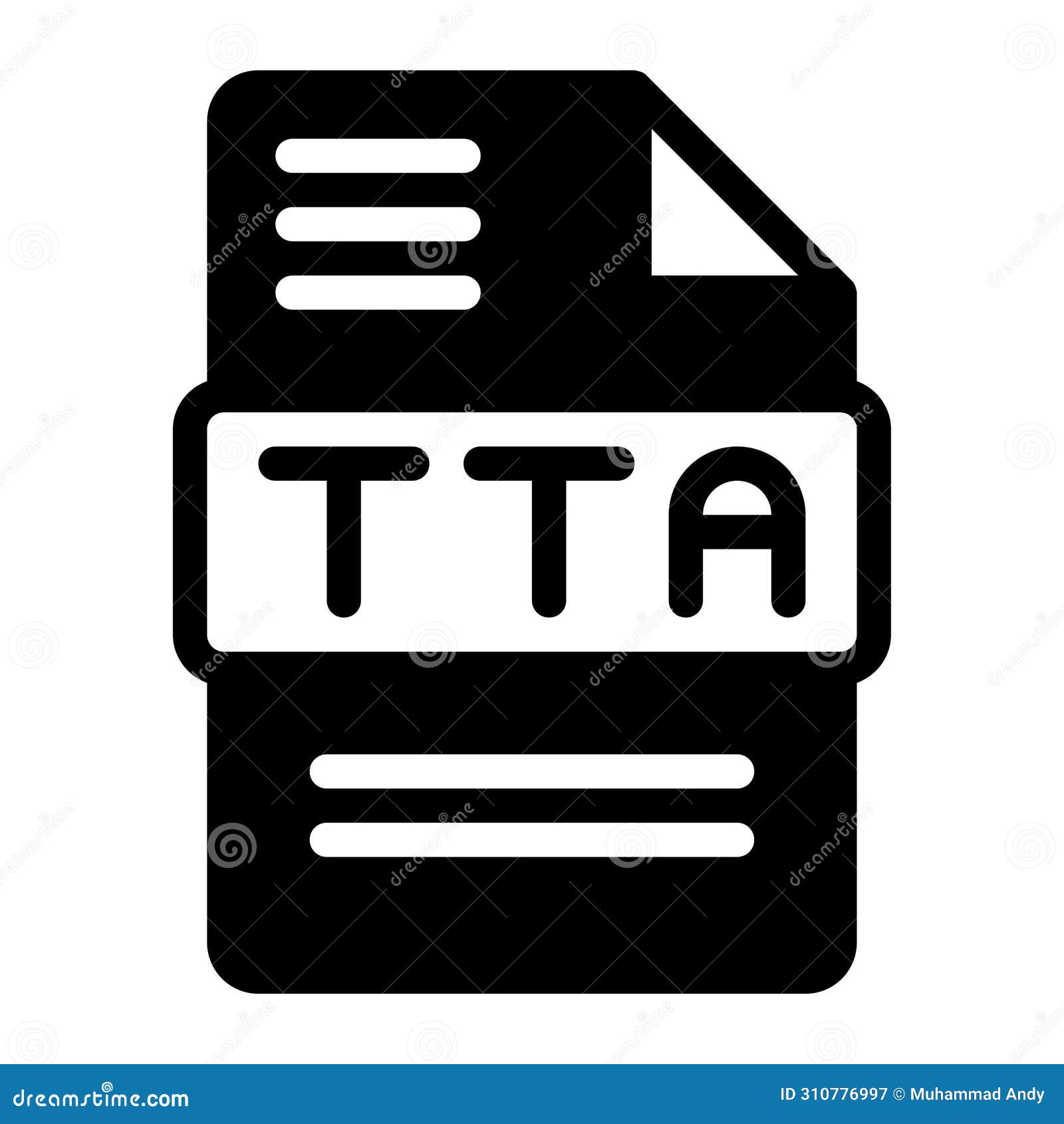 Tta Audio File Format Icon. Flat Style Design, File Type Icons Symbol ...