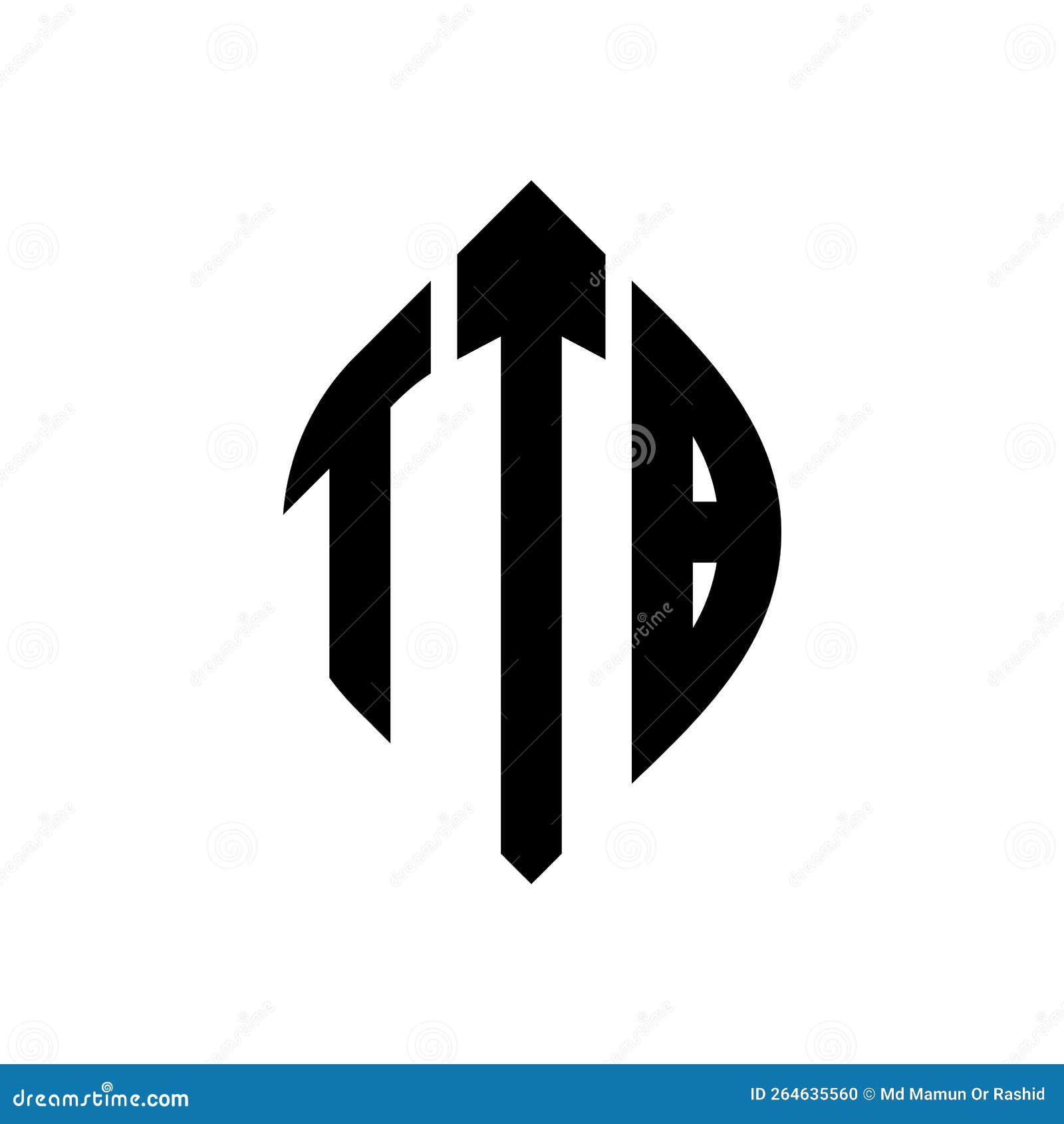 TTB Circle Letter Logo Design with Circle and Ellipse Shape. TTB ...