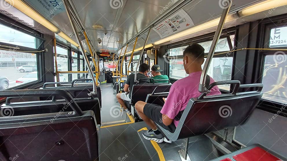 TTC bus inside view editorial photo. Image of metro - 286476411