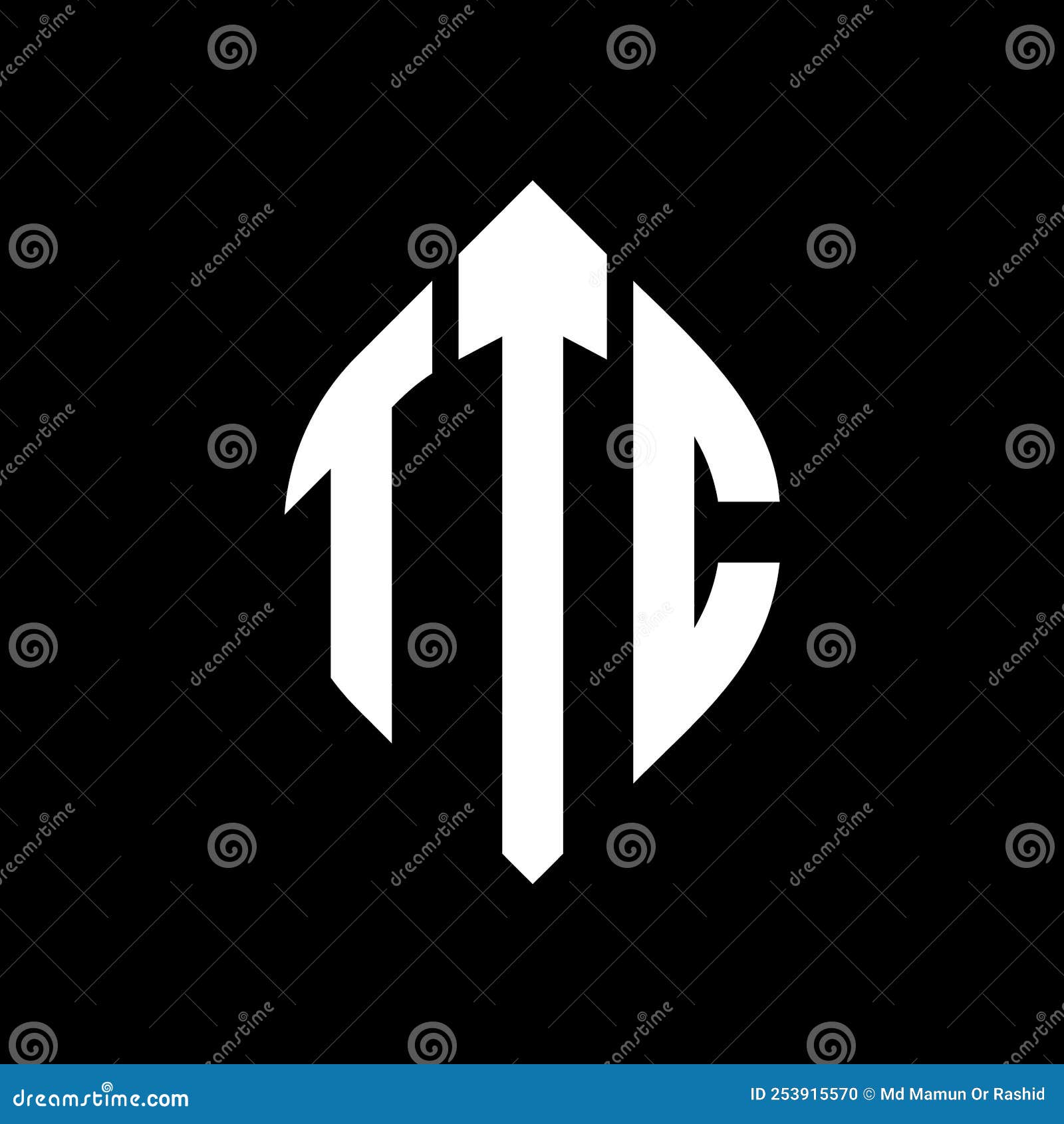 TTC Circle Letter Logo Design with Circle and Ellipse Shape. TTC ...