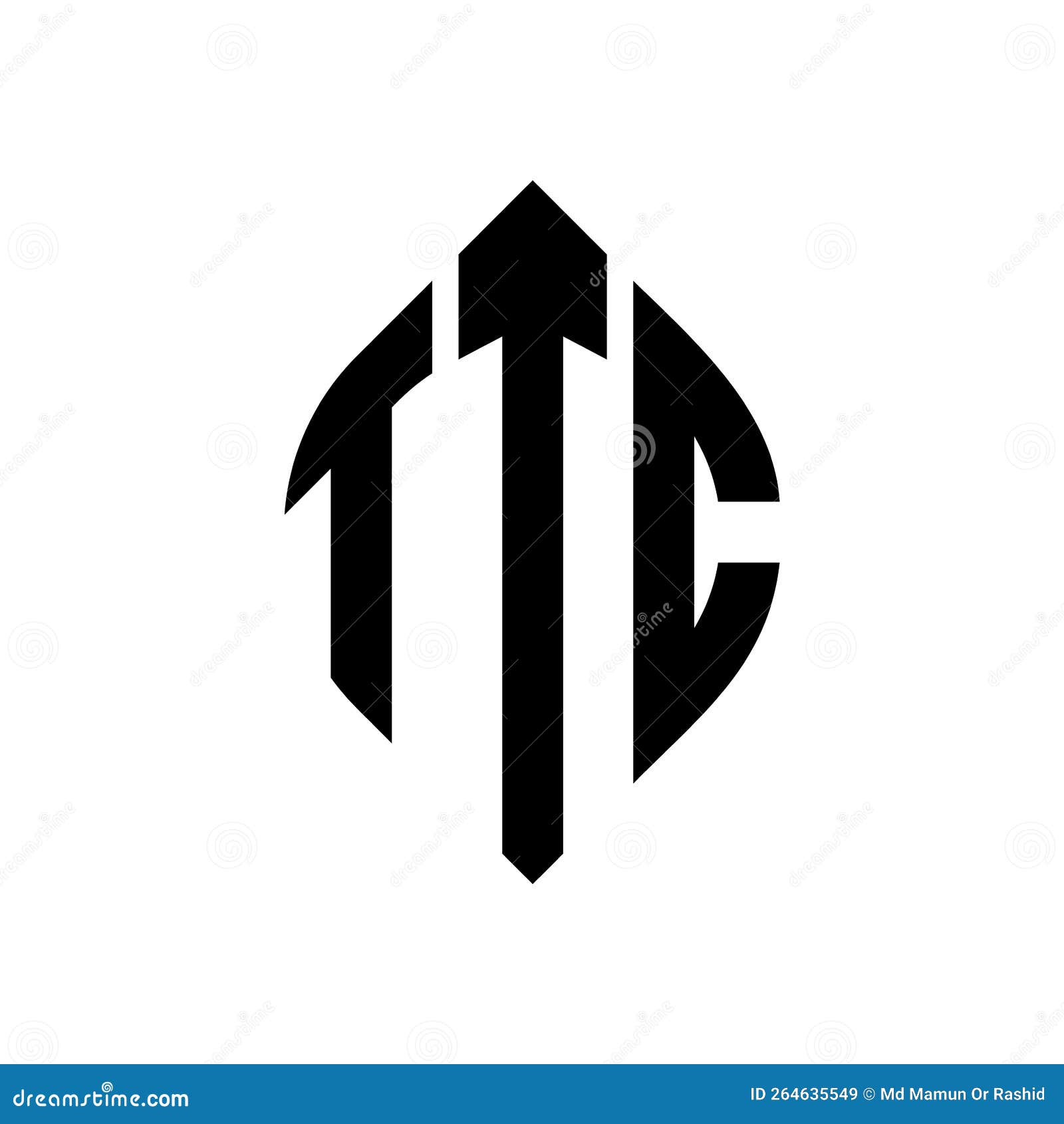 TTC Circle Letter Logo Design with Circle and Ellipse Shape. TTC ...