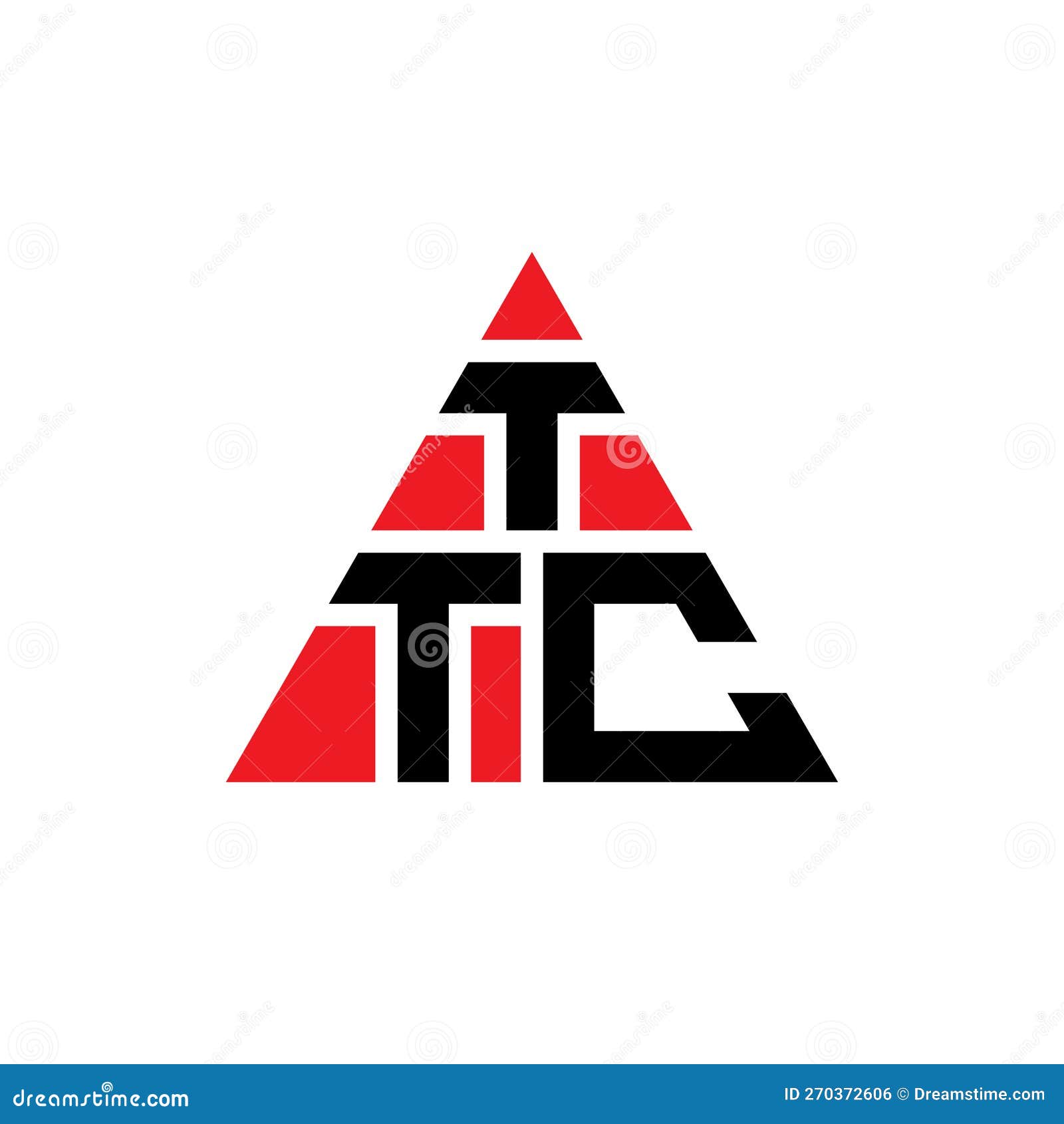 TTC Triangle Letter Logo Design with Triangle Shape. TTC Triangle Logo ...