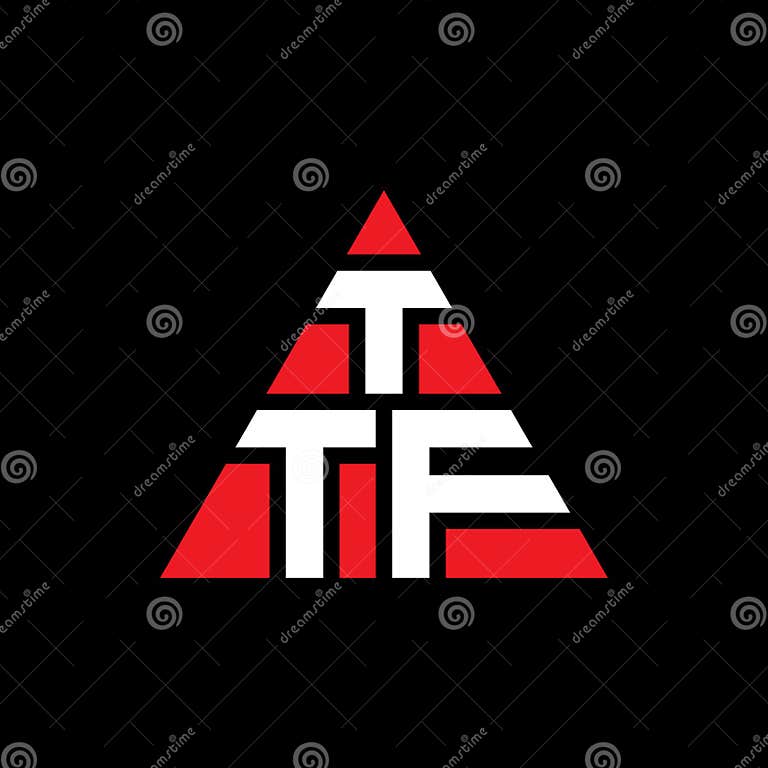 TTF Triangle Letter Logo Design with Triangle Shape. TTF Triangle Logo ...
