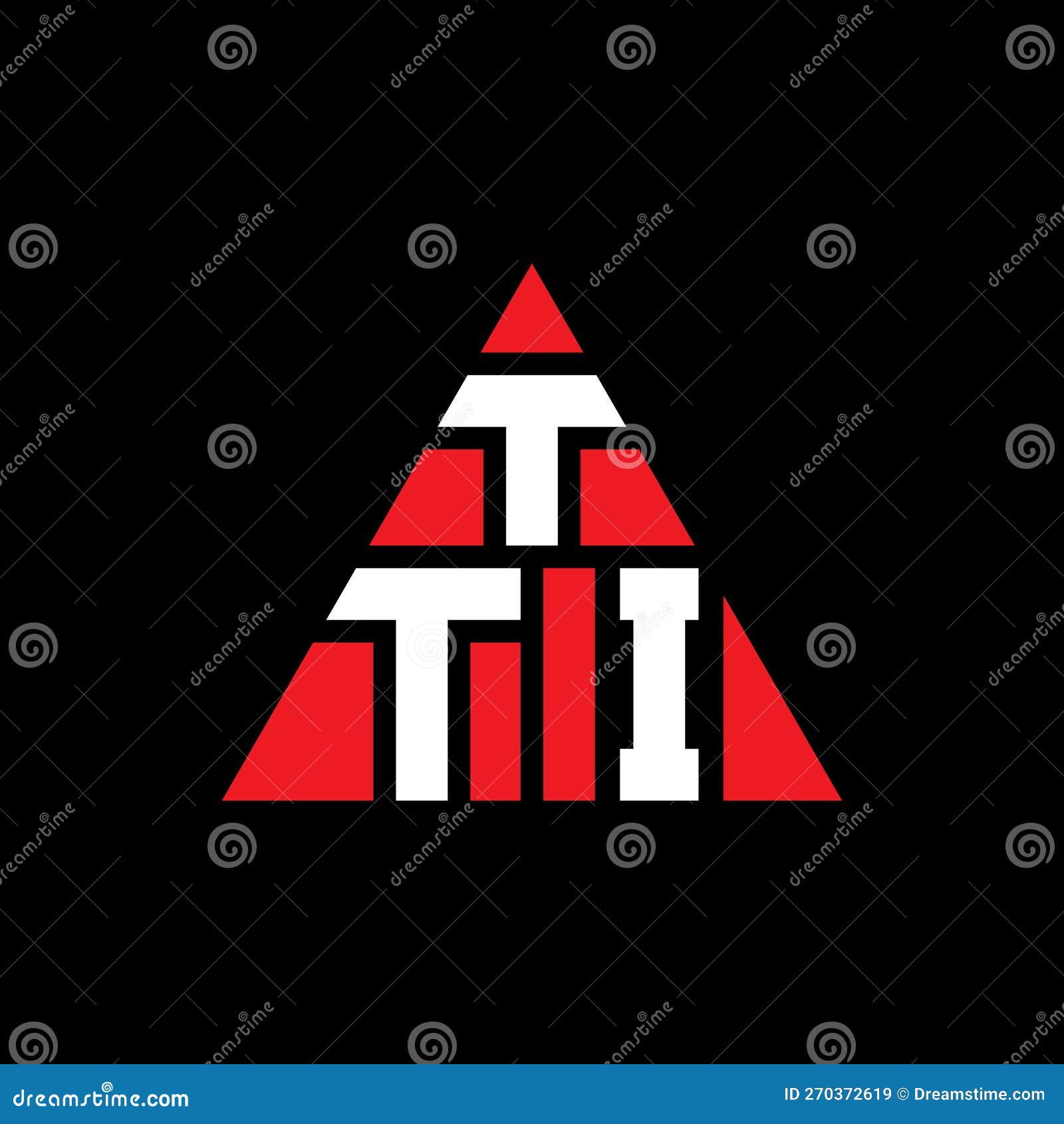 TTI Triangle Letter Logo Design with Triangle Shape. TTI Triangle Logo ...