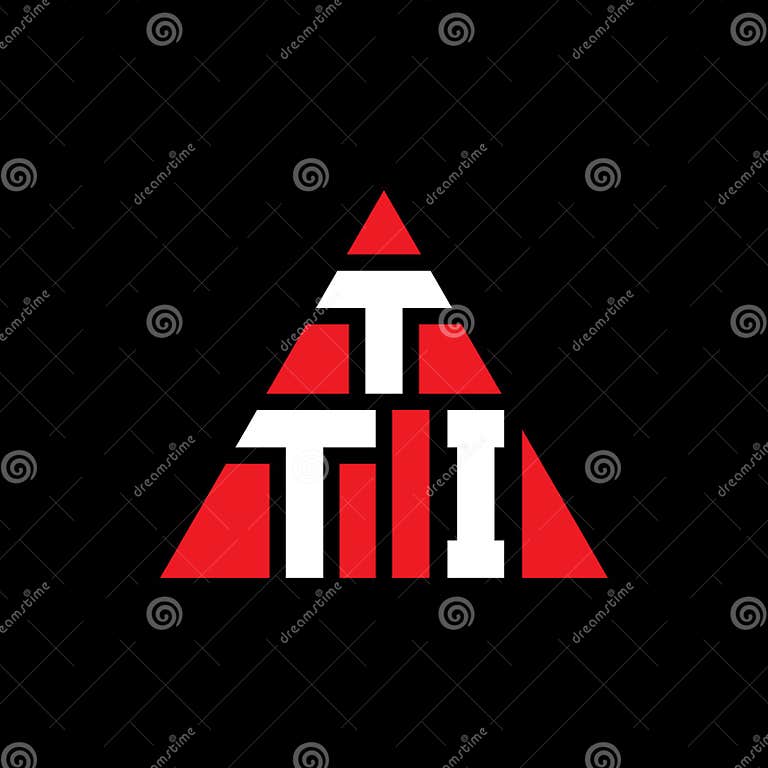TTI Triangle Letter Logo Design with Triangle Shape. TTI Triangle Logo ...