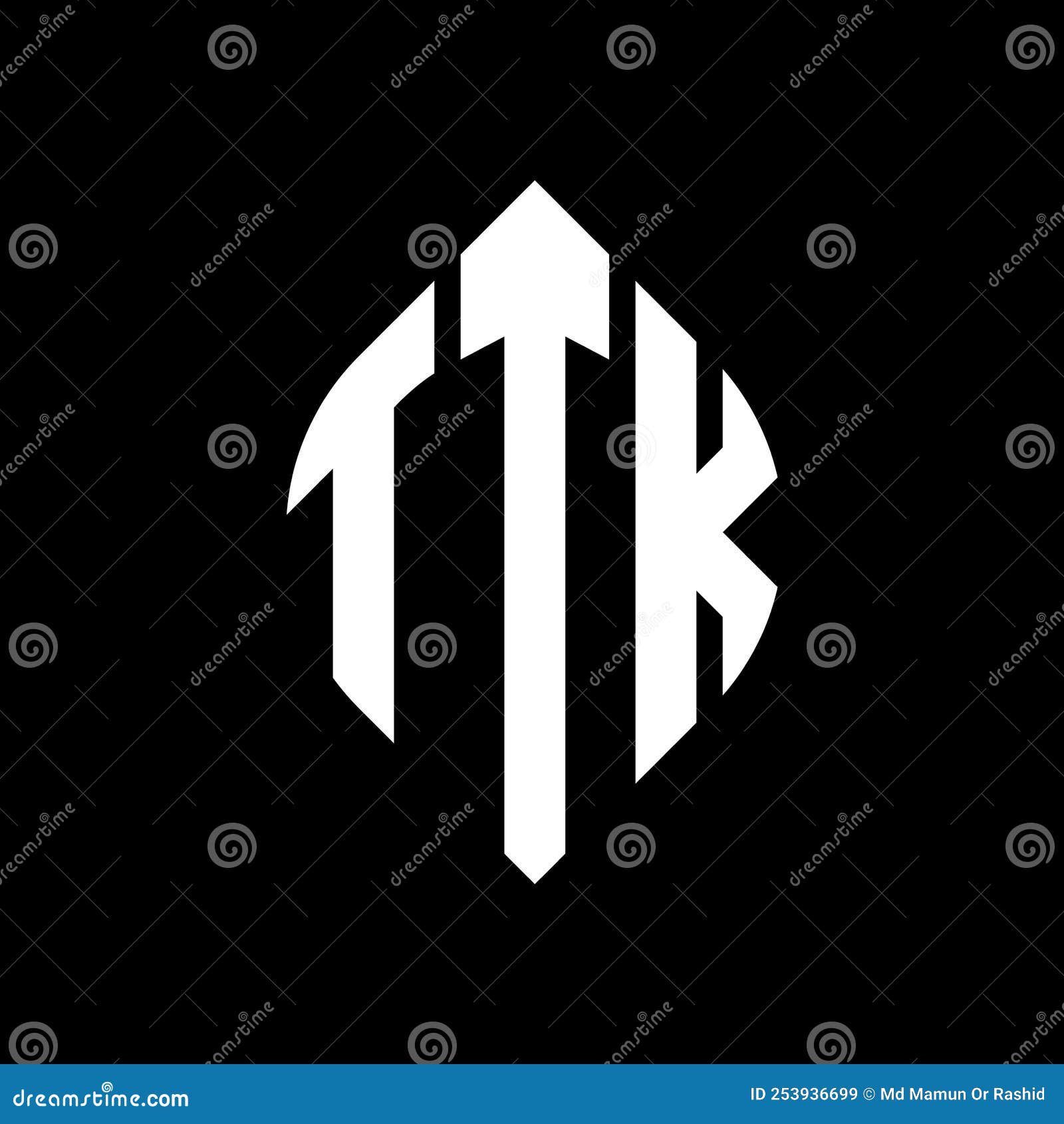 TTK Circle Letter Logo Design with Circle and Ellipse Shape. TTK ...