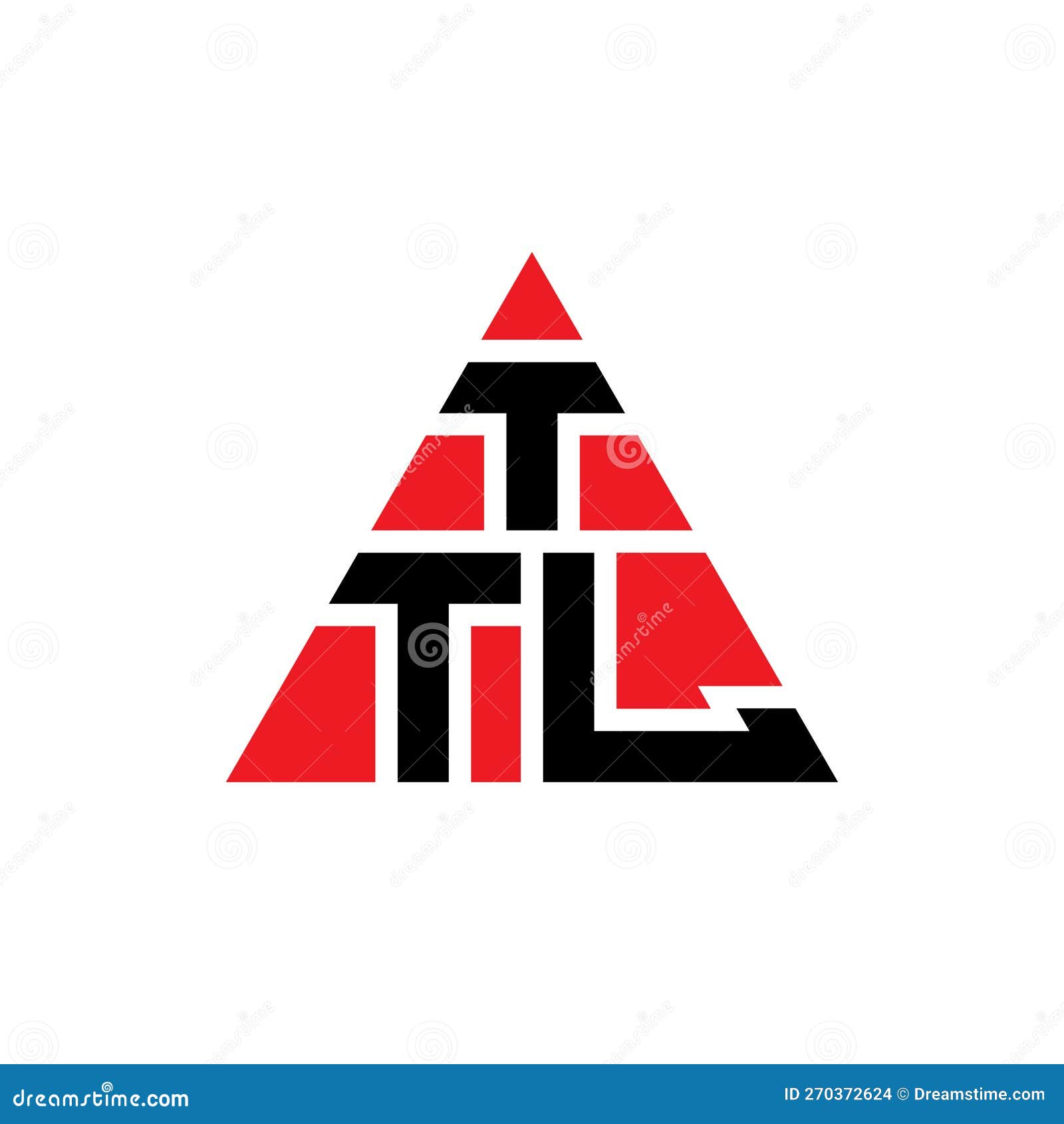 TTL Triangle Letter Logo Design with Triangle Shape. TTL Triangle Logo ...