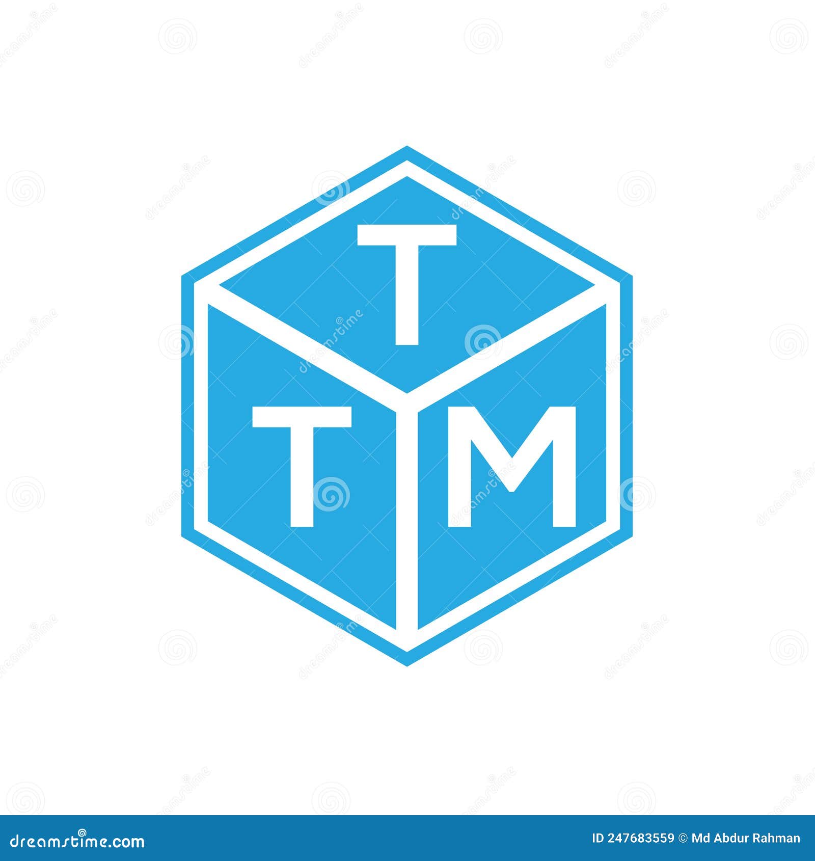 TTM Letter Logo Design on Black Background. TTM Creative Initials ...