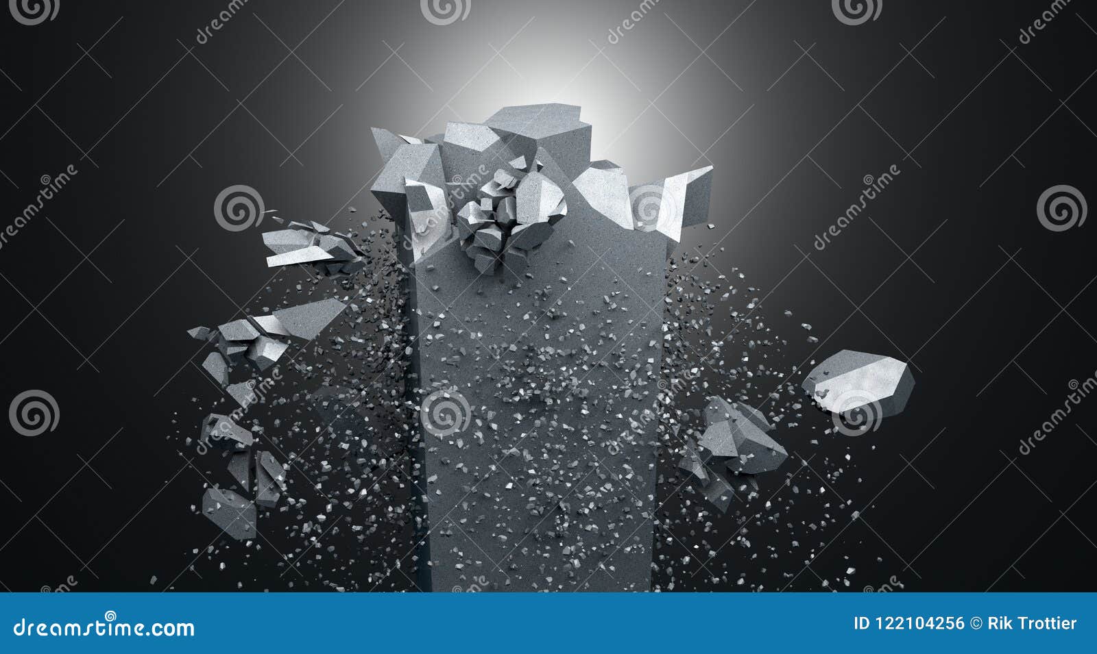 Stability crumbling away stock illustration. Illustration of ttop ...