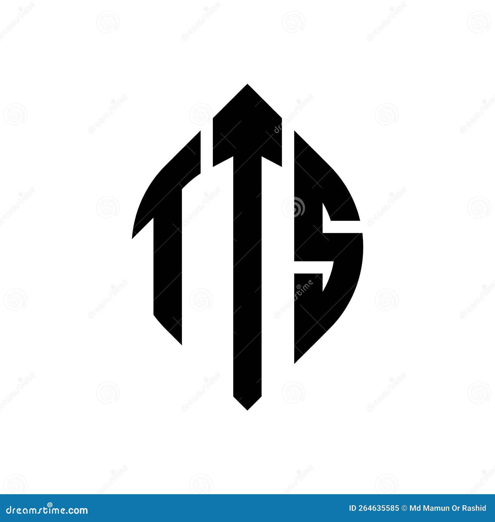 TTS Circle Letter Logo Design with Circle and Ellipse Shape. TTS ...