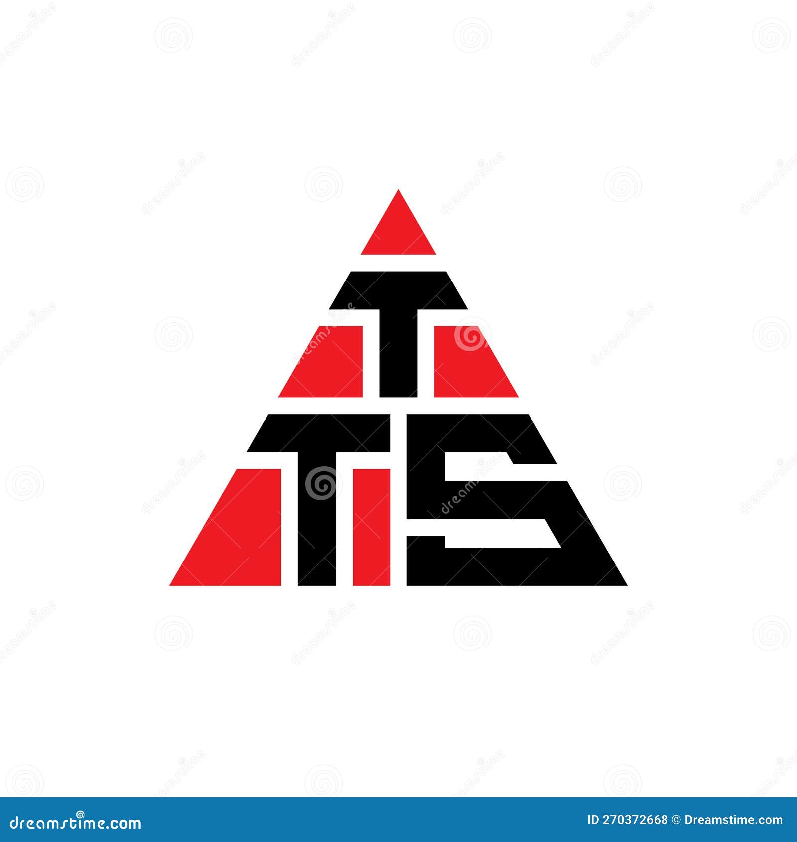 TTS Triangle Letter Logo Design with Triangle Shape. TTS Triangle Logo ...