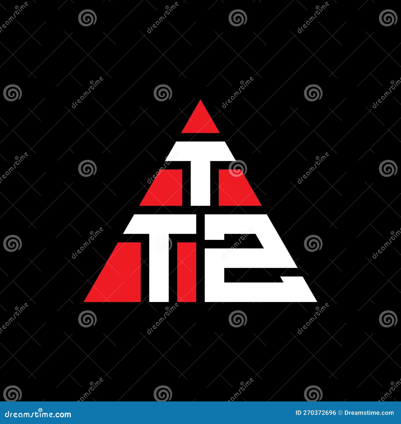 TTZ Triangle Letter Logo Design with Triangle Shape. TTZ Triangle Logo ...