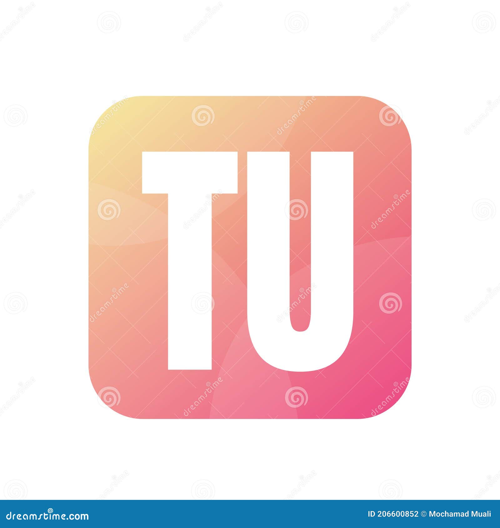 TU Letter Logo Design with Simple Style Stock Vector - Illustration of ...
