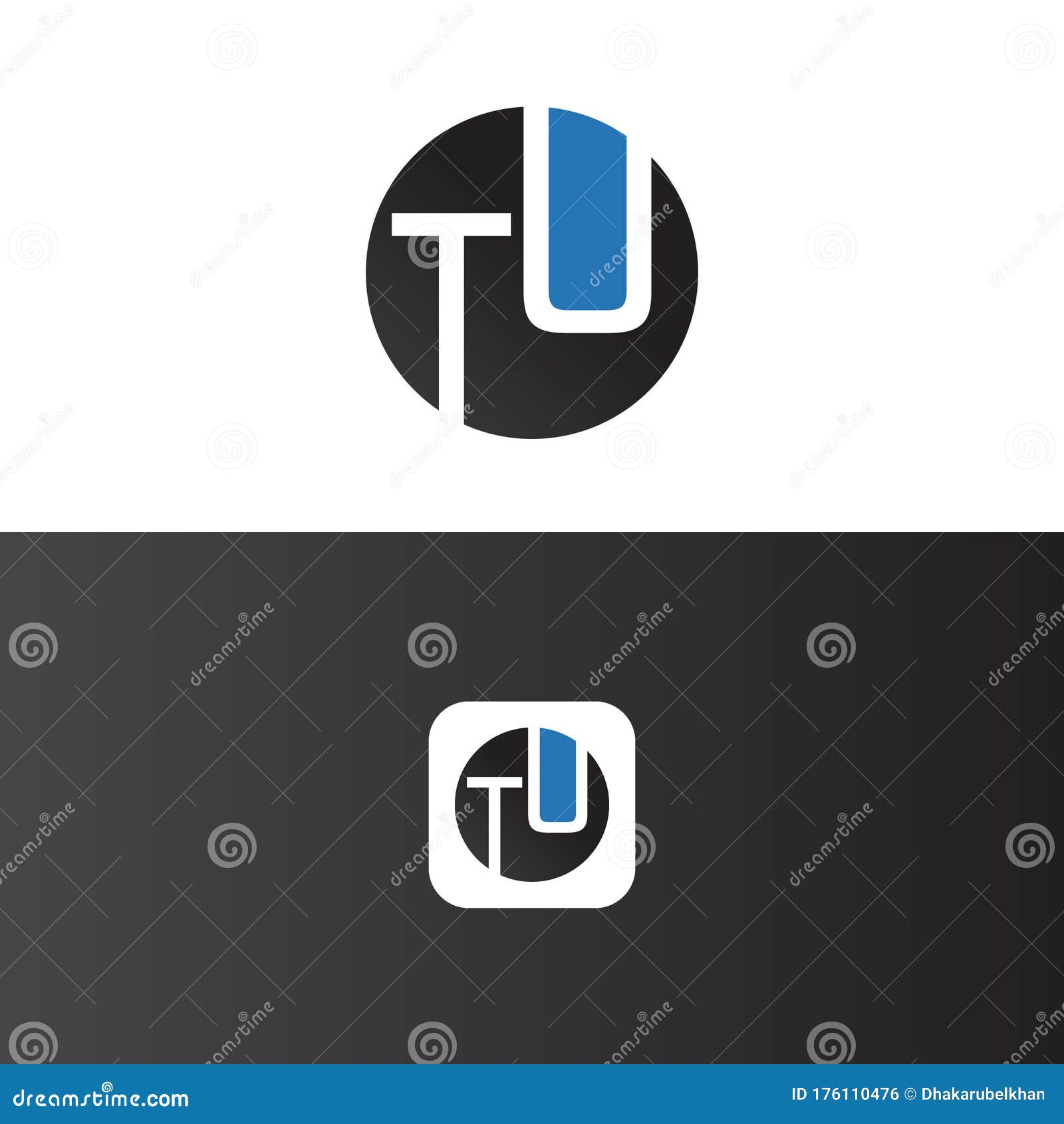 TU Letter Logo Design Template Vector Stock Vector - Illustration of ...