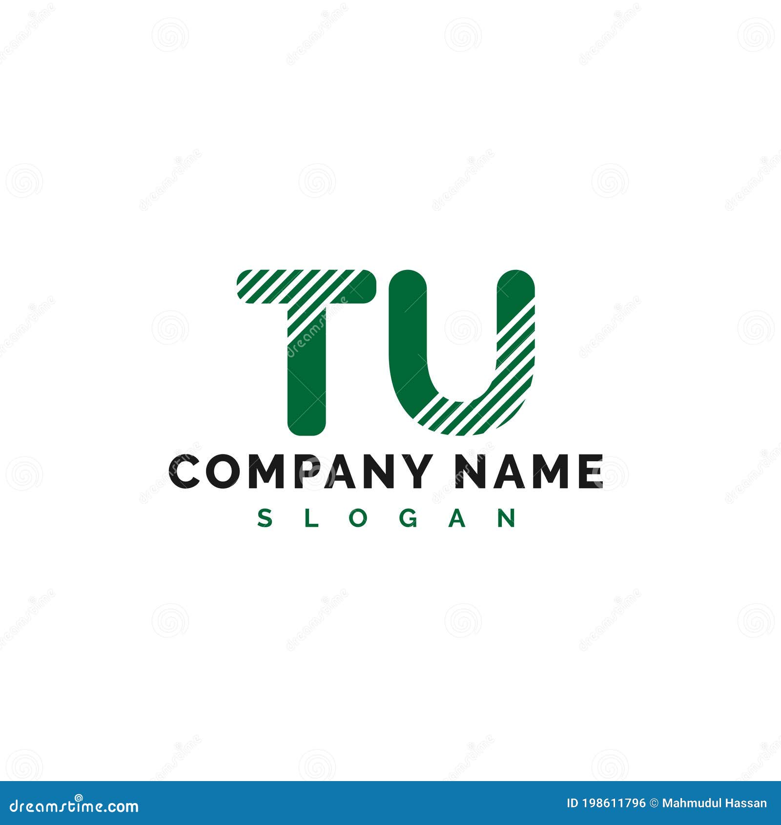 TU Letter Logo Design. TU Letter Logo Vector Illustration - Vector ...