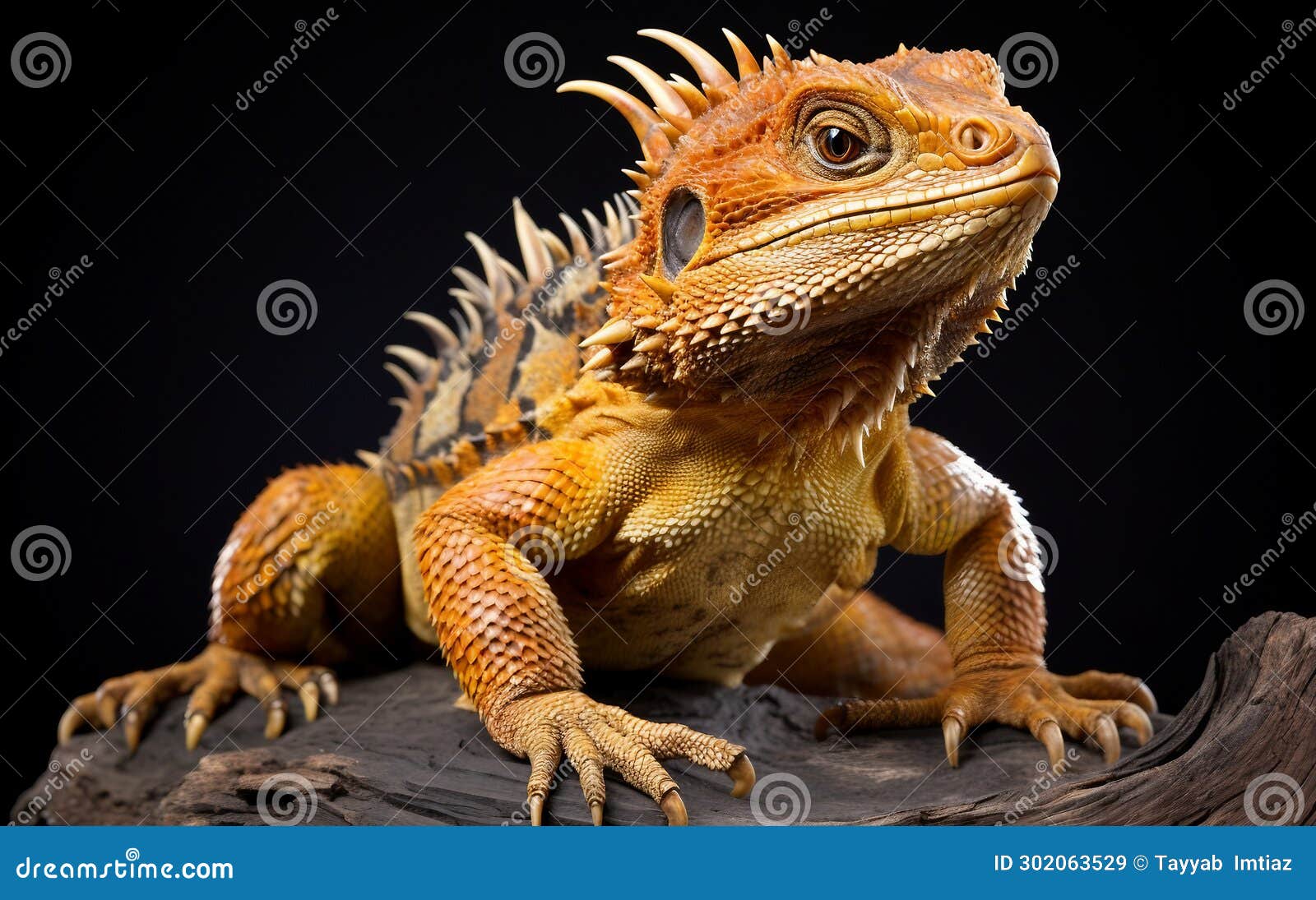 Tuatara Isolated on a Transparent Background. Stock Illustration ...