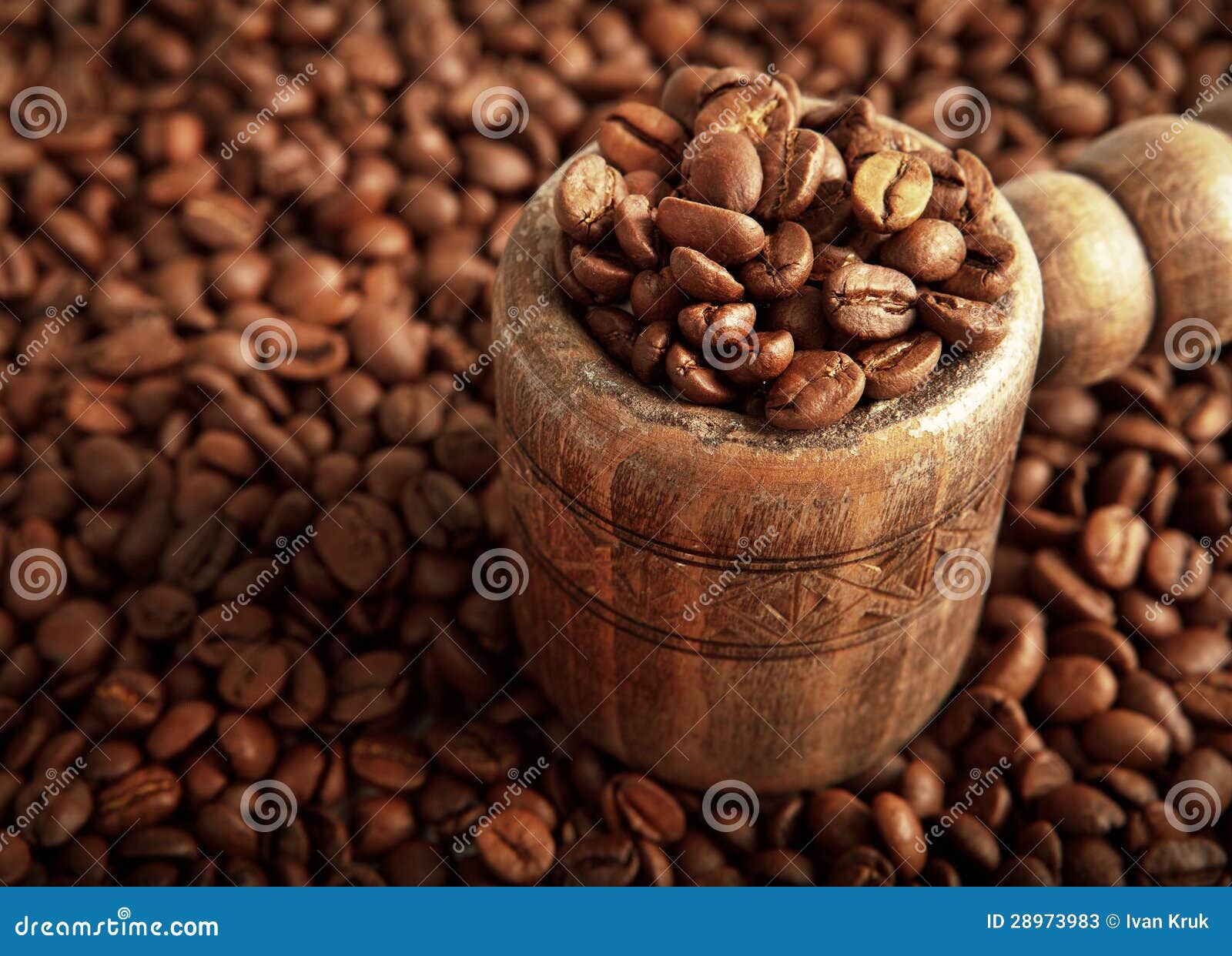 Tub with coffee beans stock image. Image of gourmet, breakfast - 28973983