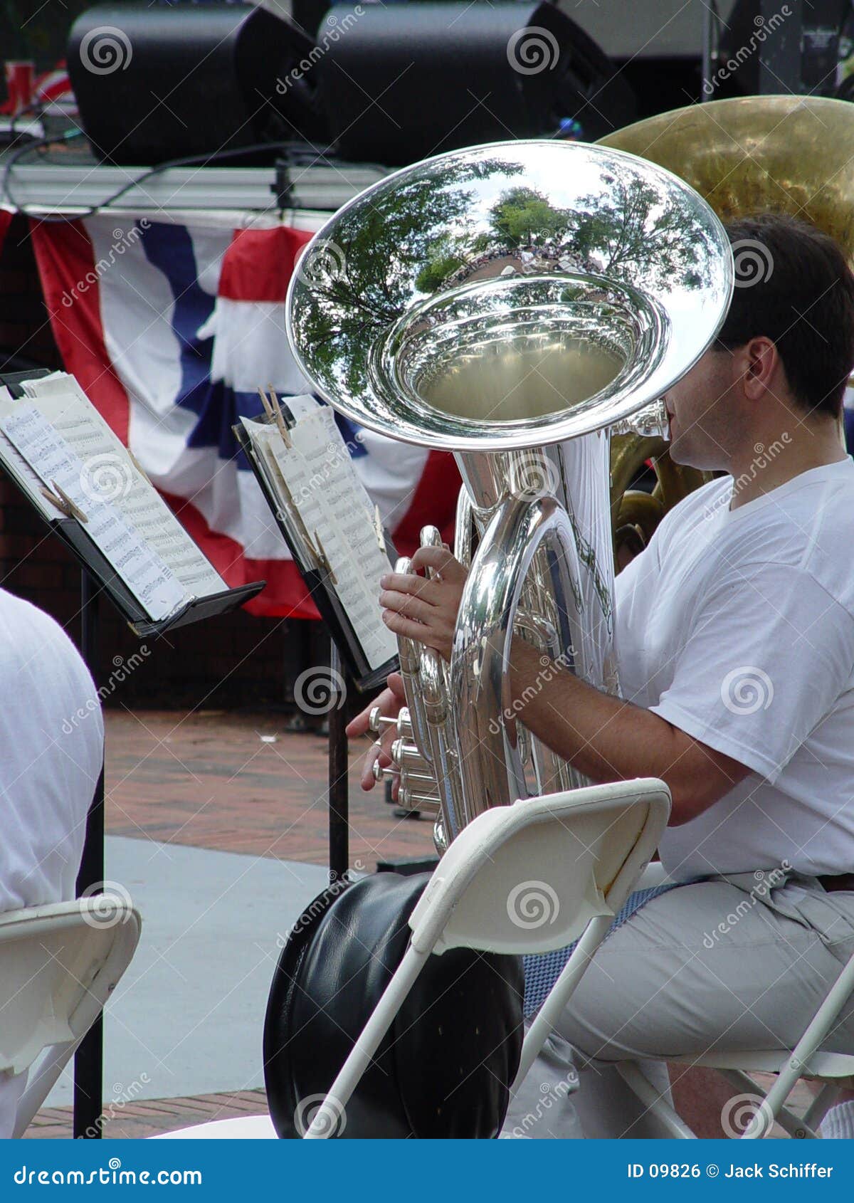 Tuba Player Picture. Image: 9826
