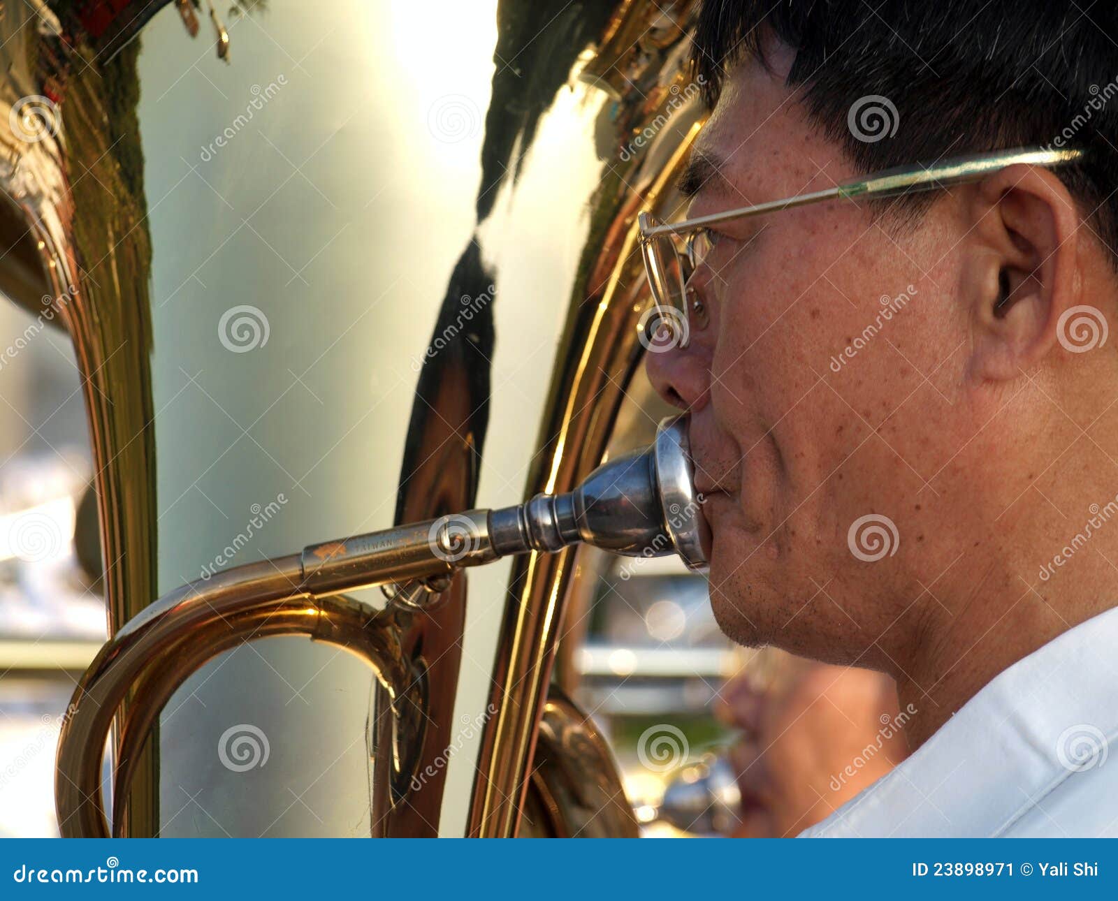 A Tuba Player editorial photo. Image of shiny, mouthpiece - 23898971