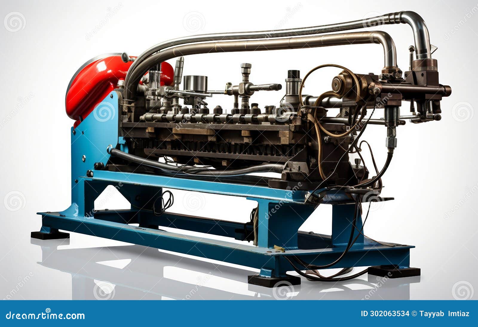 Tube Bending Machine Isolated on Transparent Background. Stock ...