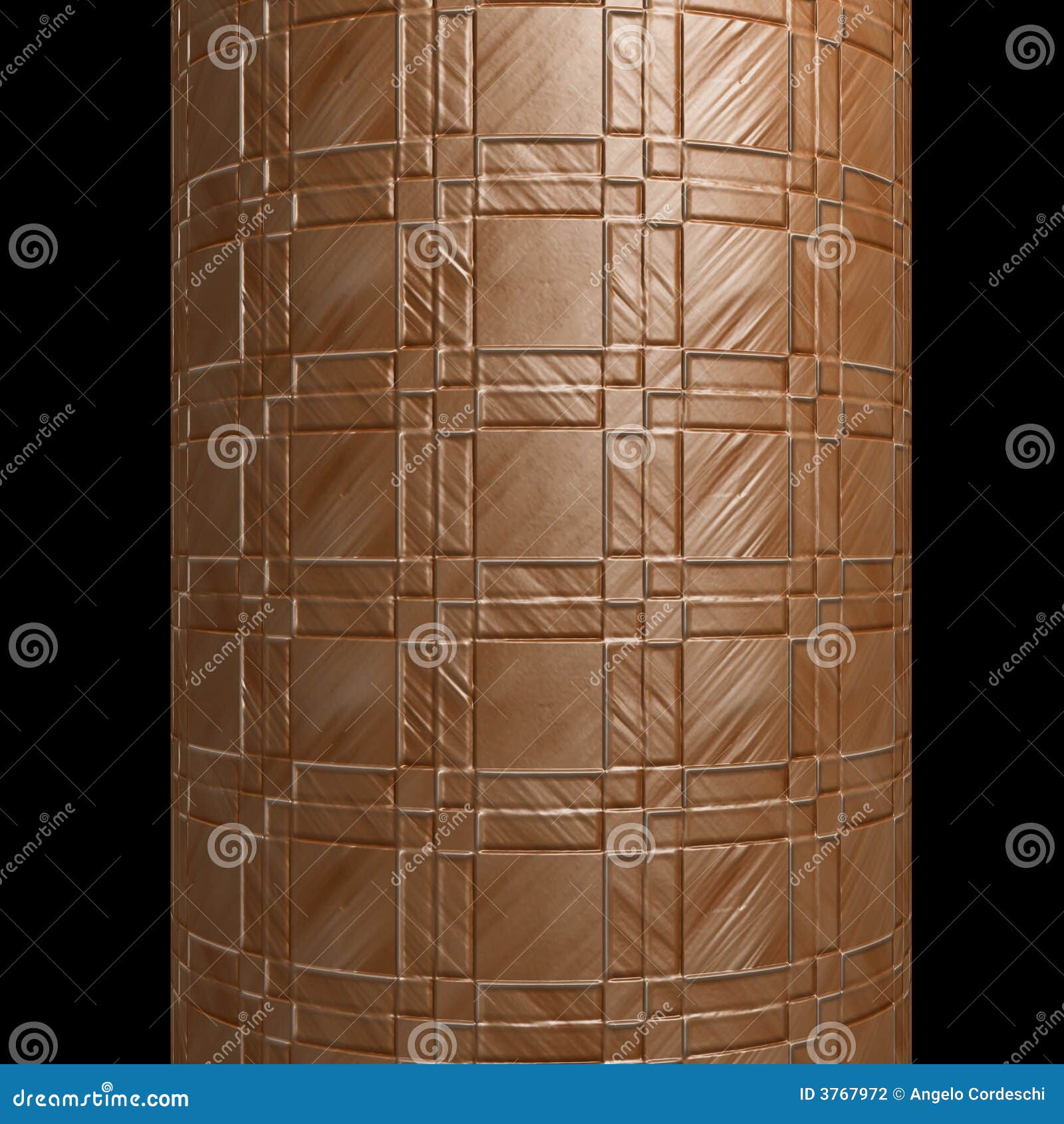Tube Cylinder Metallic Frame Texture Patchwork Stock Photography ...