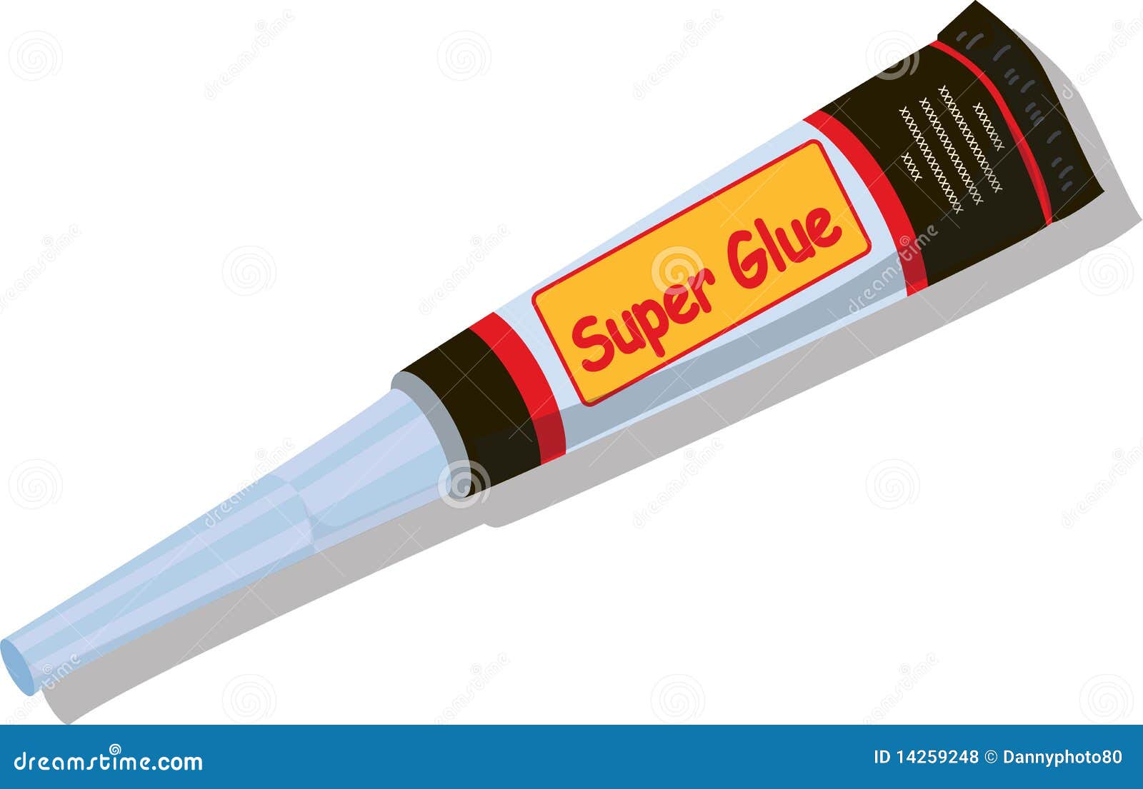 Tube de colle illustration de vecteur. Illustration du retrait - 14259248