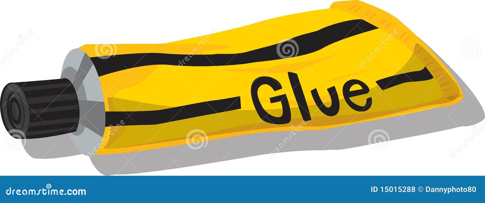 Tube de colle illustration de vecteur. Illustration du tube - 15015288