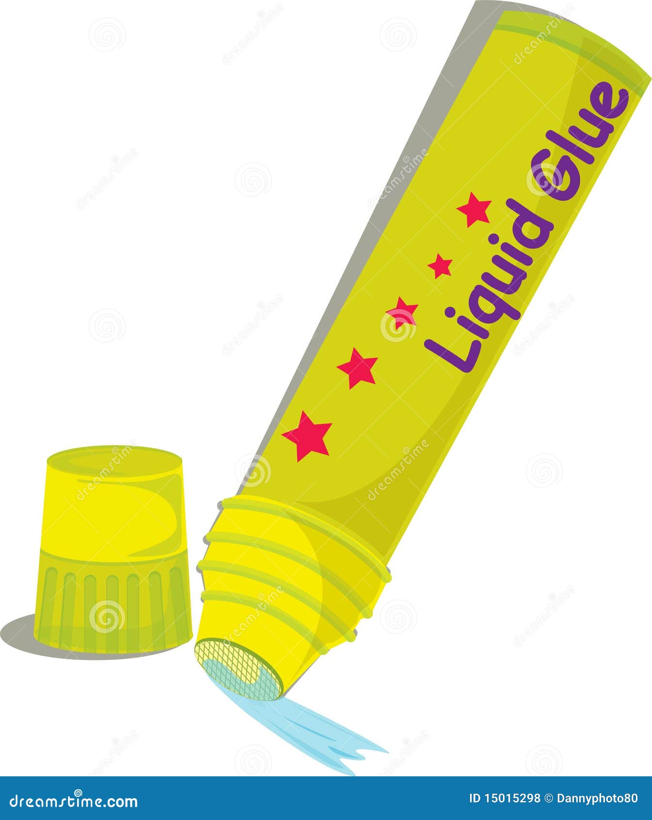 Tube de colle illustration de vecteur. Illustration du colle - 15015298