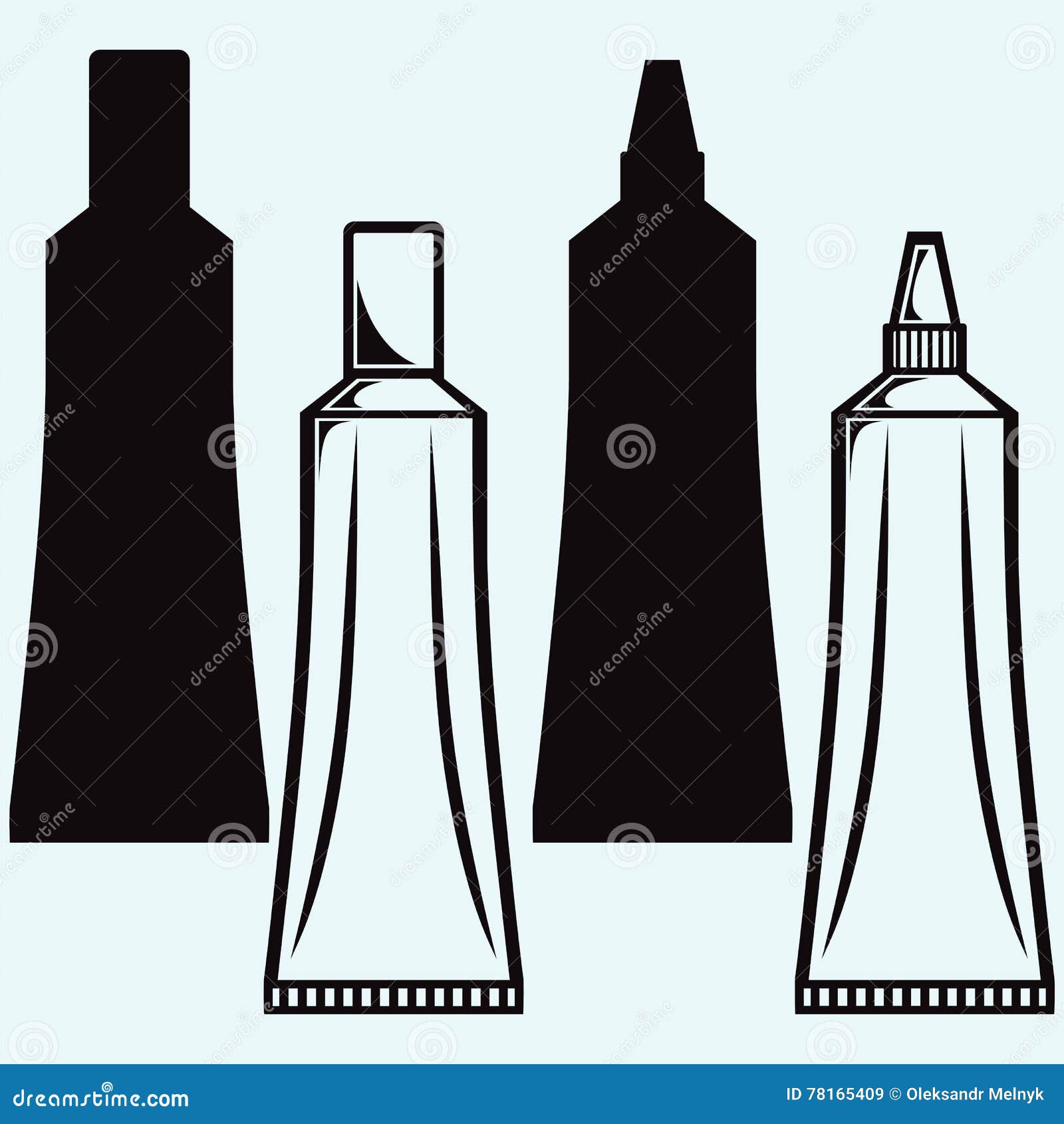 Tube de colle illustration de vecteur. Illustration du objet - 78165409