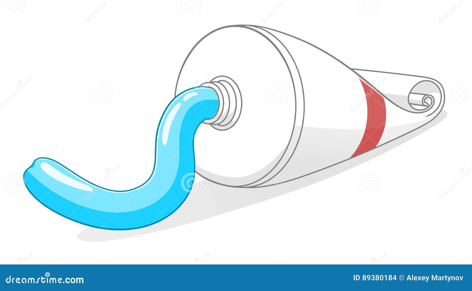 Tube de pâte dentifrice illustration de vecteur. Illustration du ...