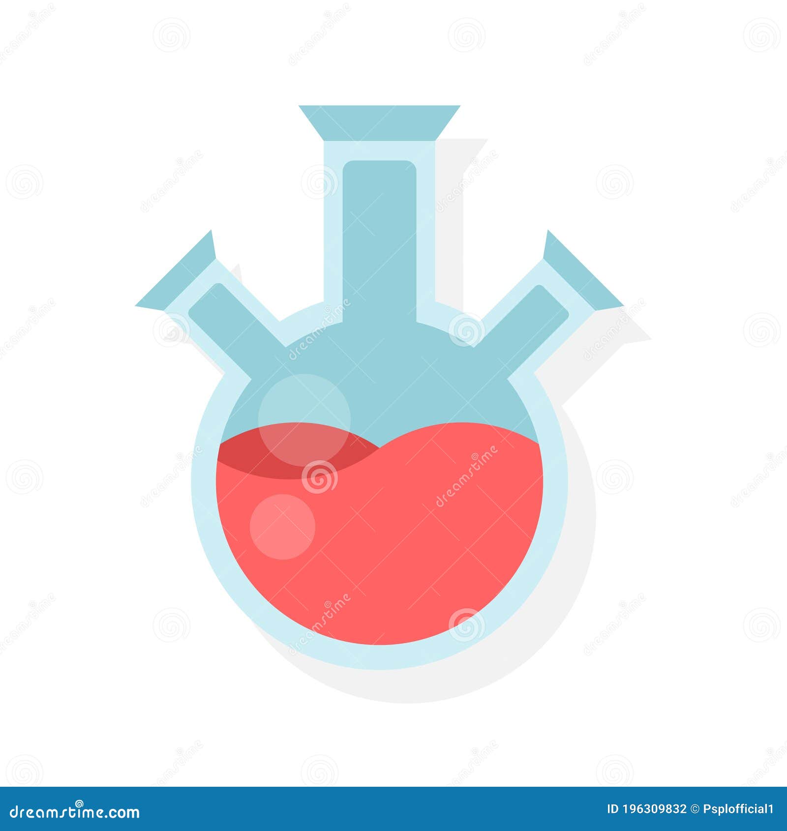 Tube Design Vector Objects Illustration Science Elements and Laboratory ...