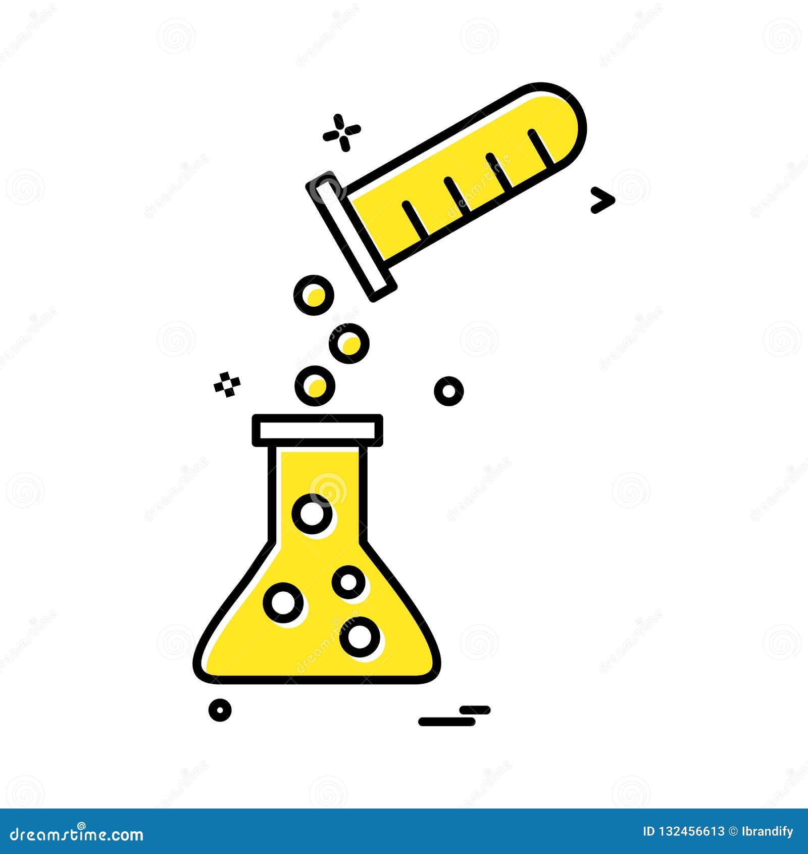 Tube Flask Mix Icon Vector Design Stock Vector - Illustration of ...